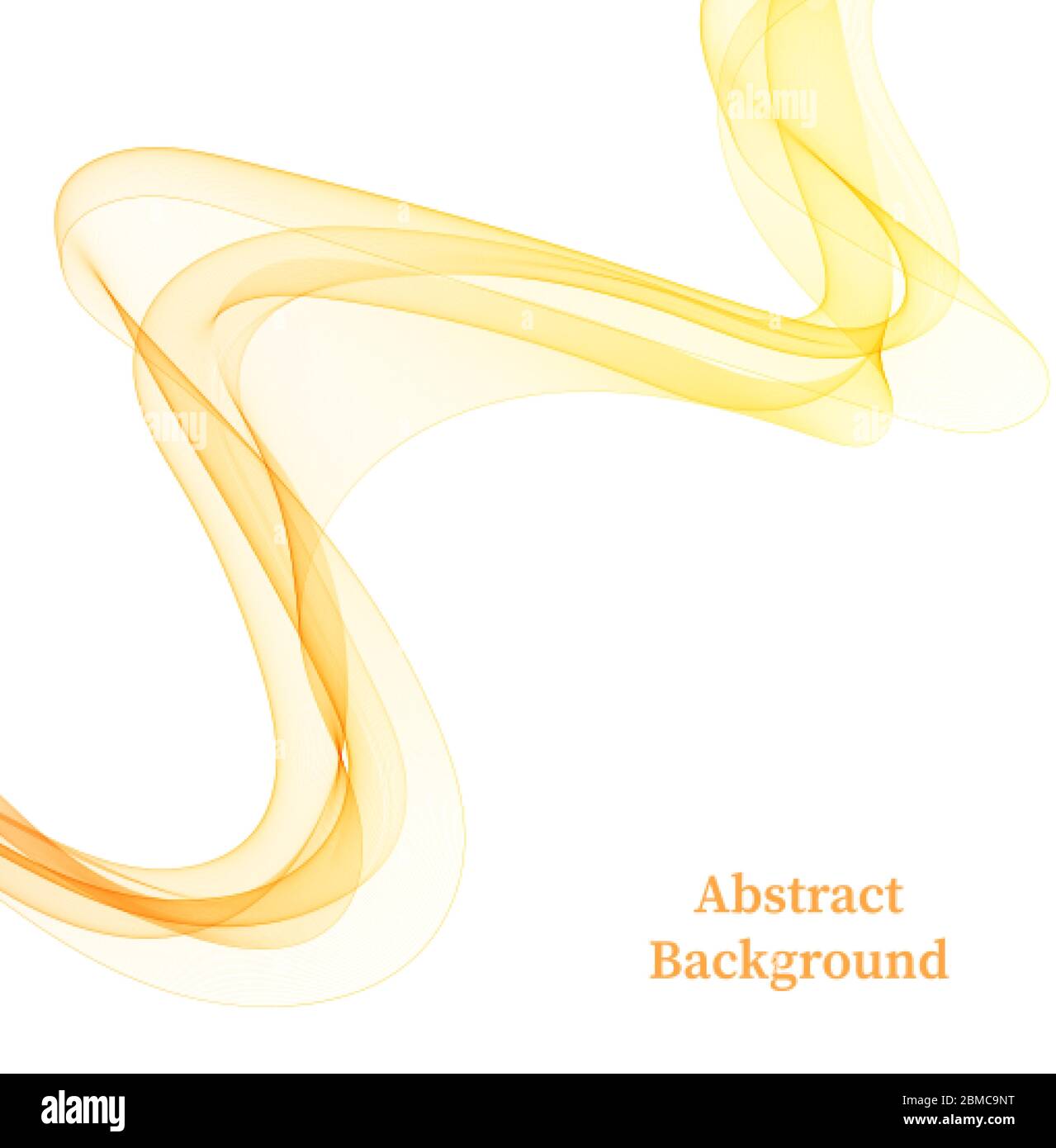 Yellow wavy transparent lines. Background wave Stock Vector Image & Art ...