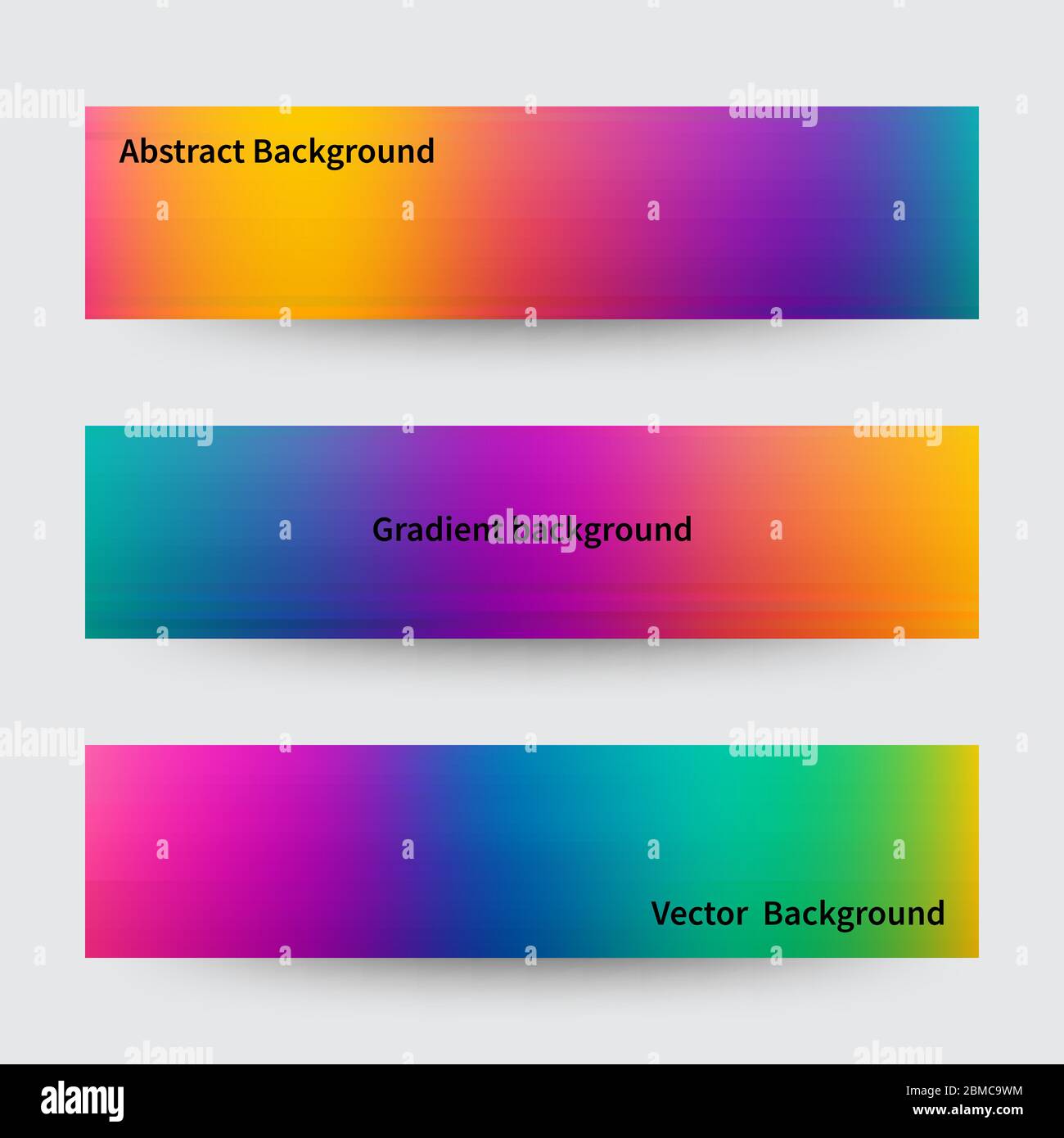 Abstract pink, teal, purple and green blur color gradient backgrounds ...