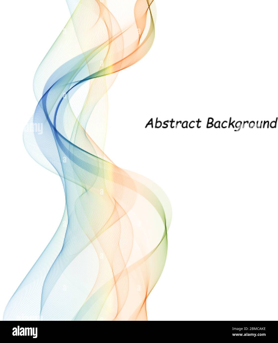 beautiful abstract wave. isolated lines on a white background Stock ...