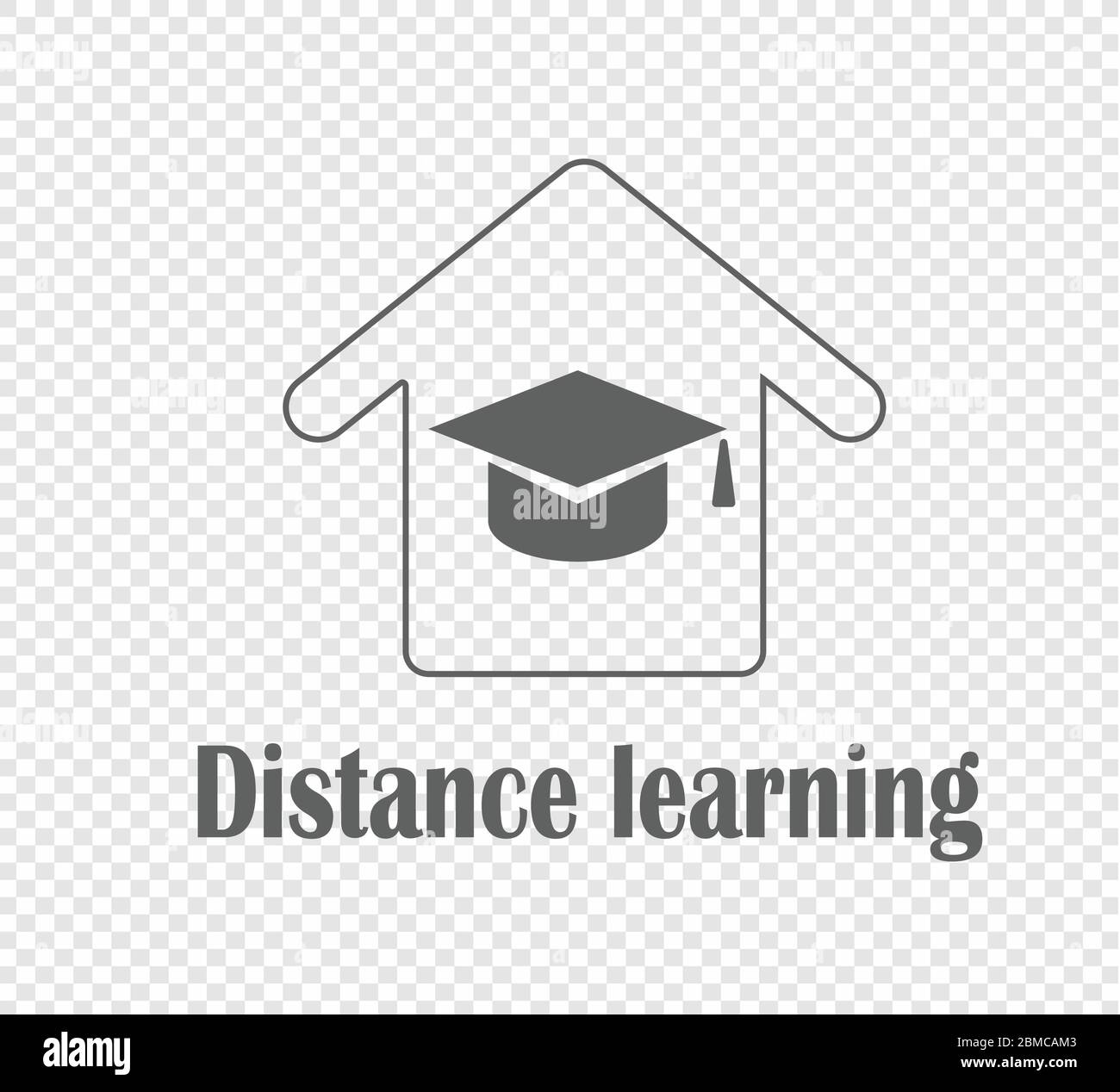 Distance learning, online study in the quarantine period - vector ...
