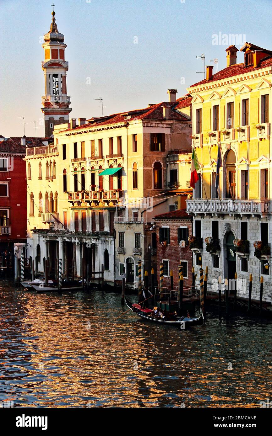 Grand Canal of Venice in the Evening Stock Photo - Alamy
