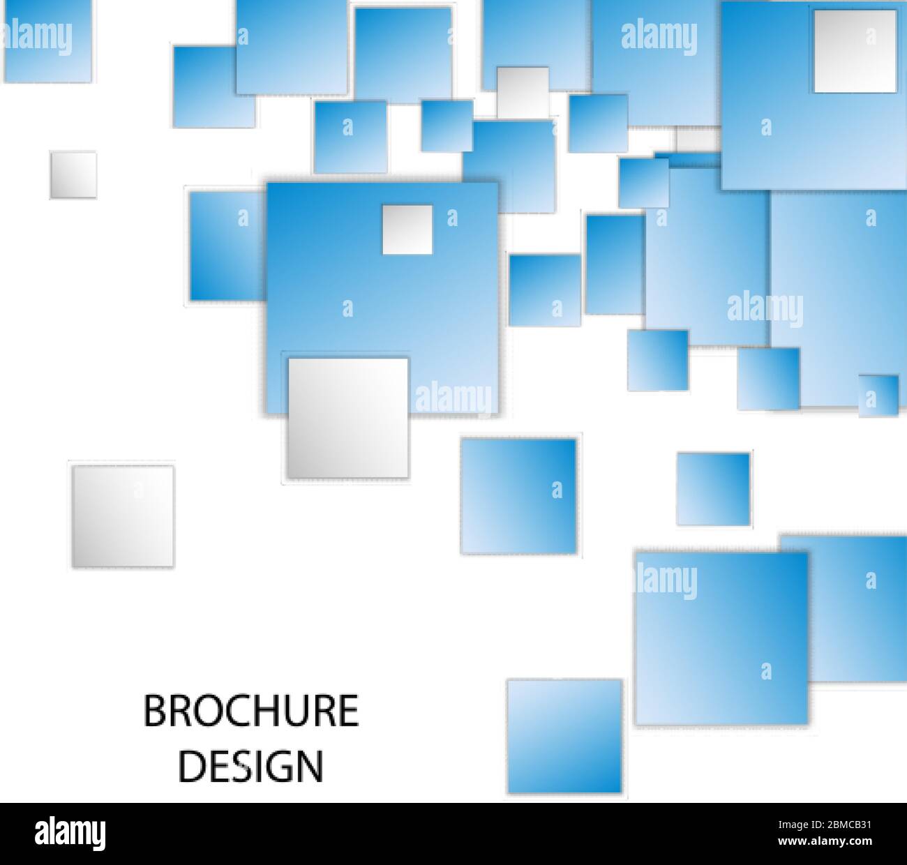 Blue squares. Abstract banner design. Geometric vector background Stock ...