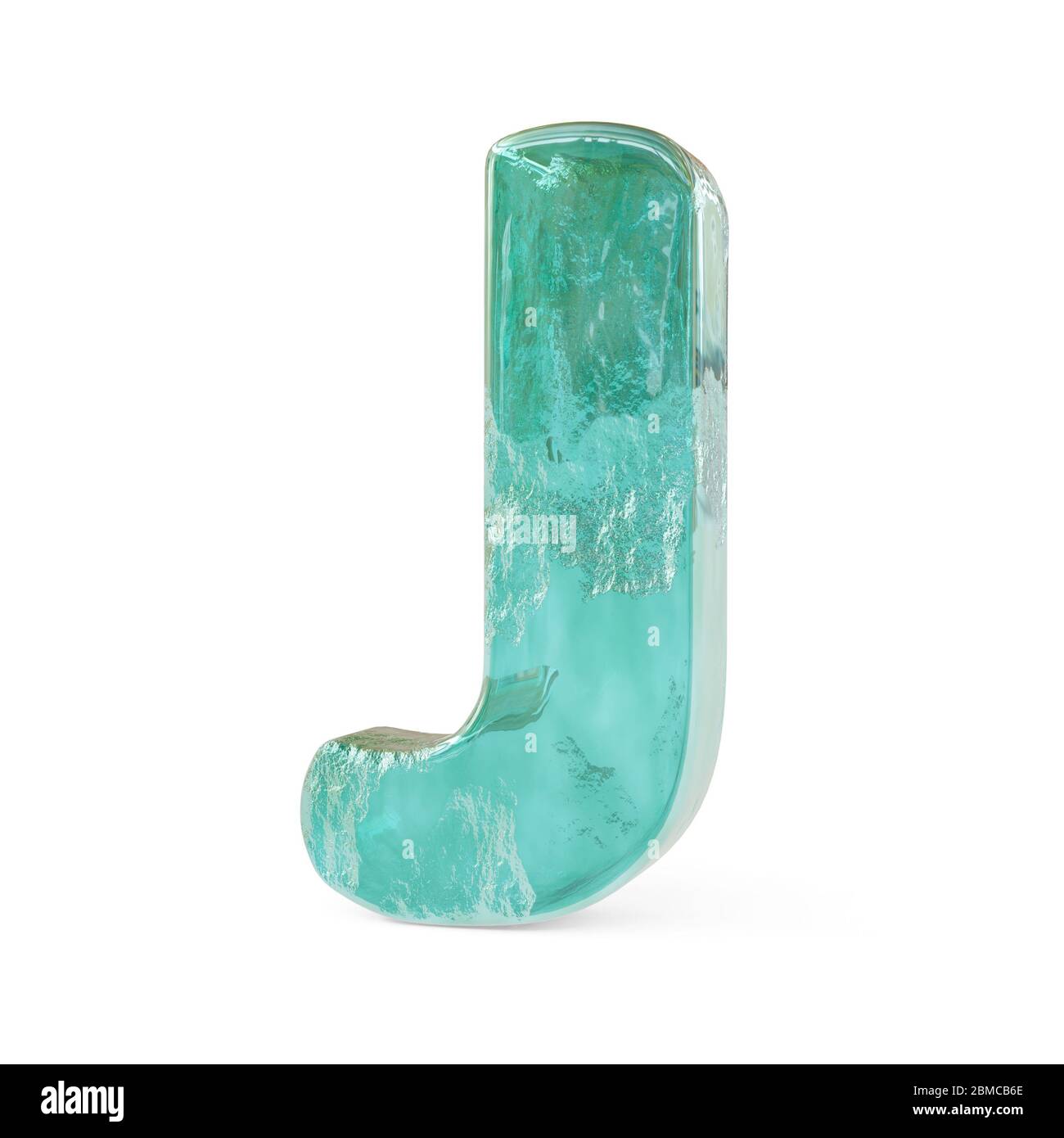 Realistic icy letters isolated on a white background. 3d image Stock ...