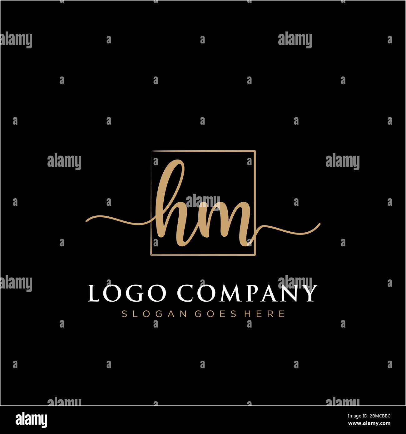Hm font Stock Vector Images - Alamy