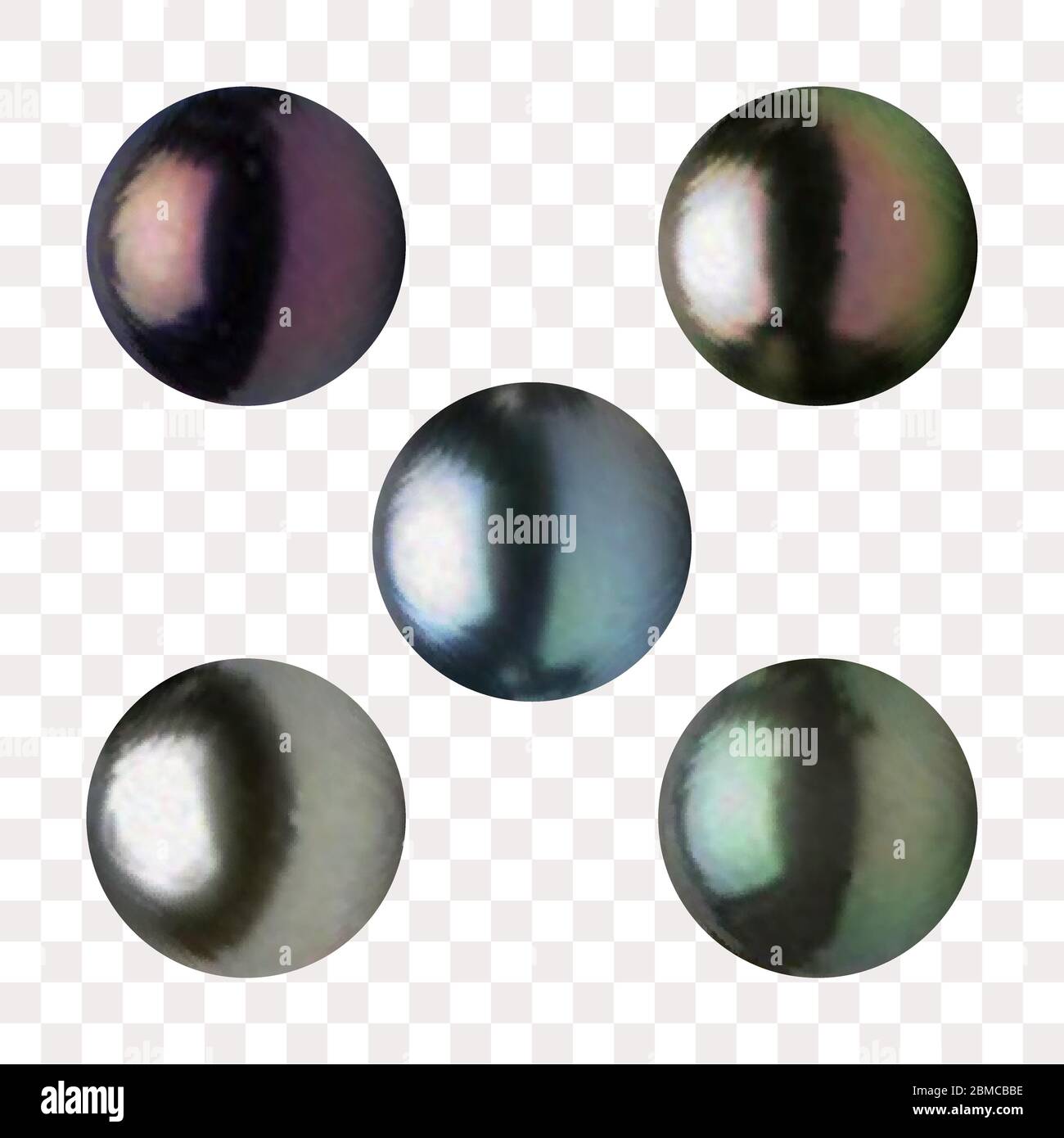 set of dark color balls. pearls Stock Vector Image & Art - Alamy