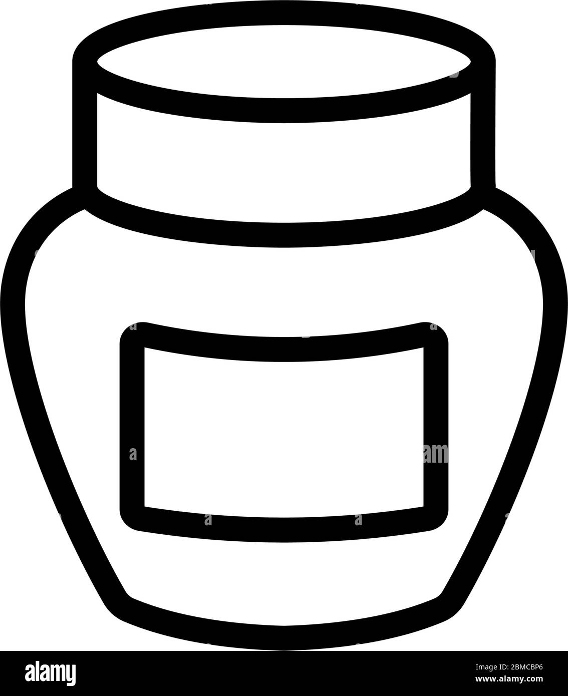 cream jar icon vector outline illustration Stock Vector Image & Art - Alamy