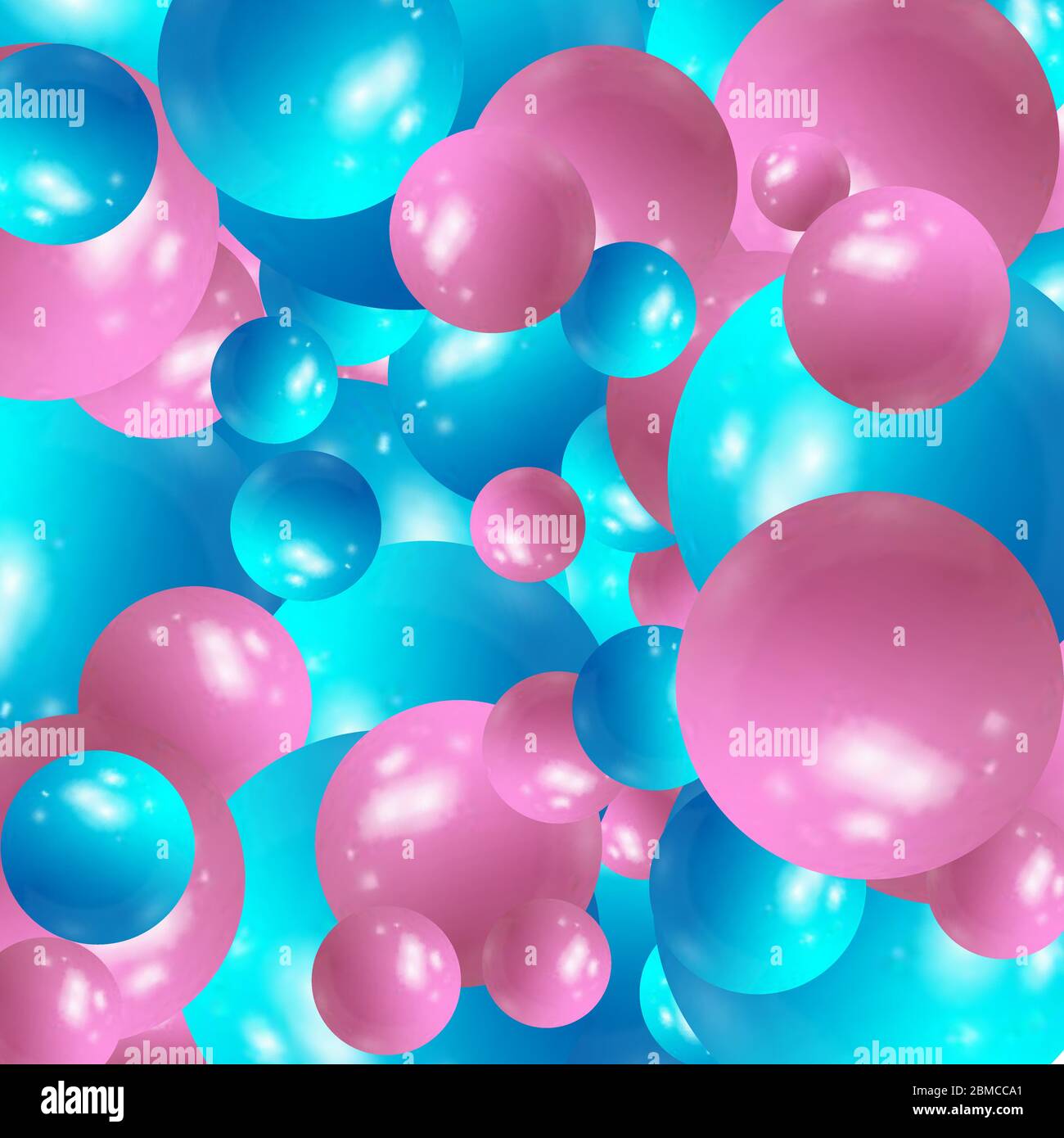 Colorful balls background. Vector background made with gradient meshes ...