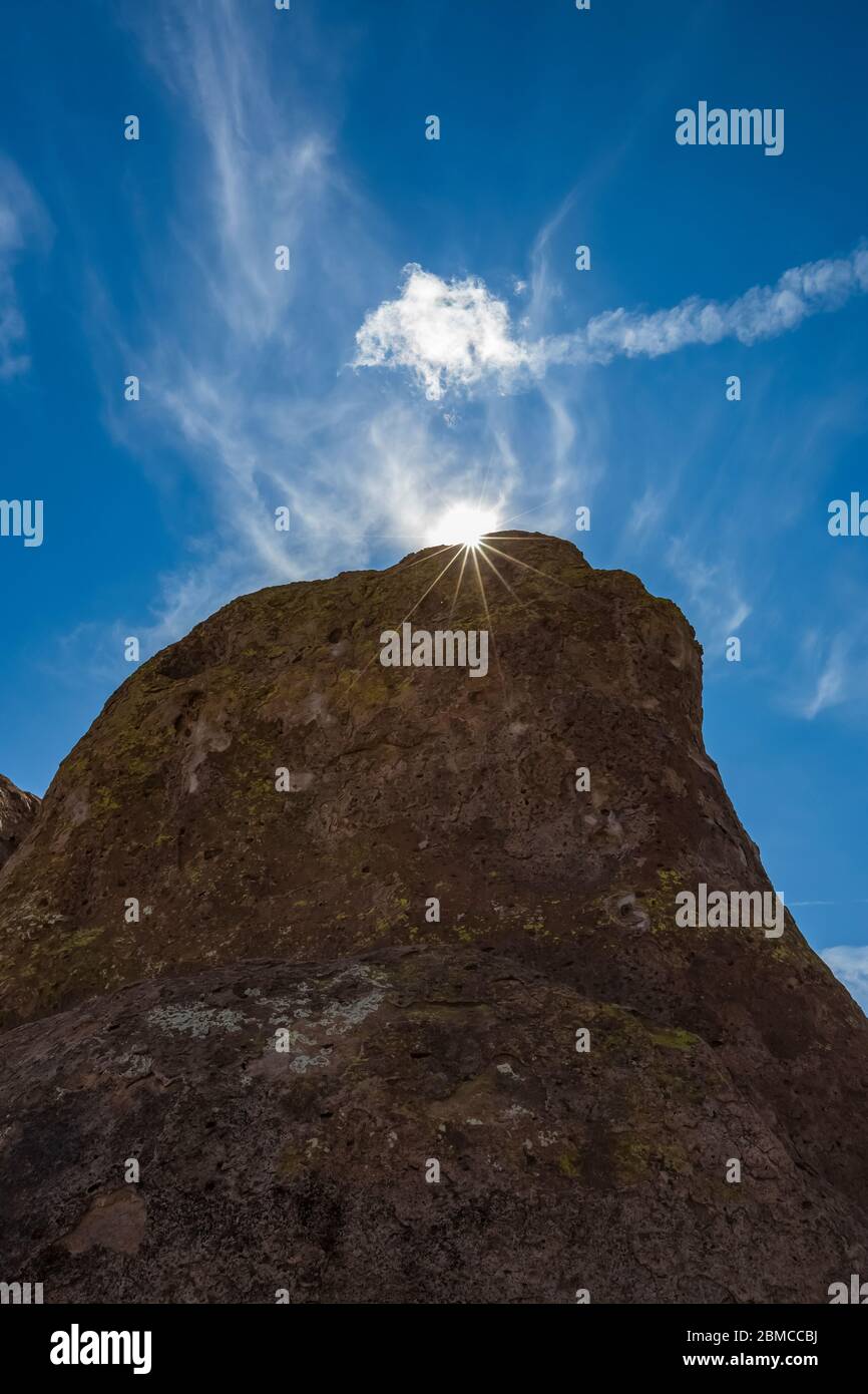 34.9 million years ago, a huge volcano eruption deposited the rock that ...