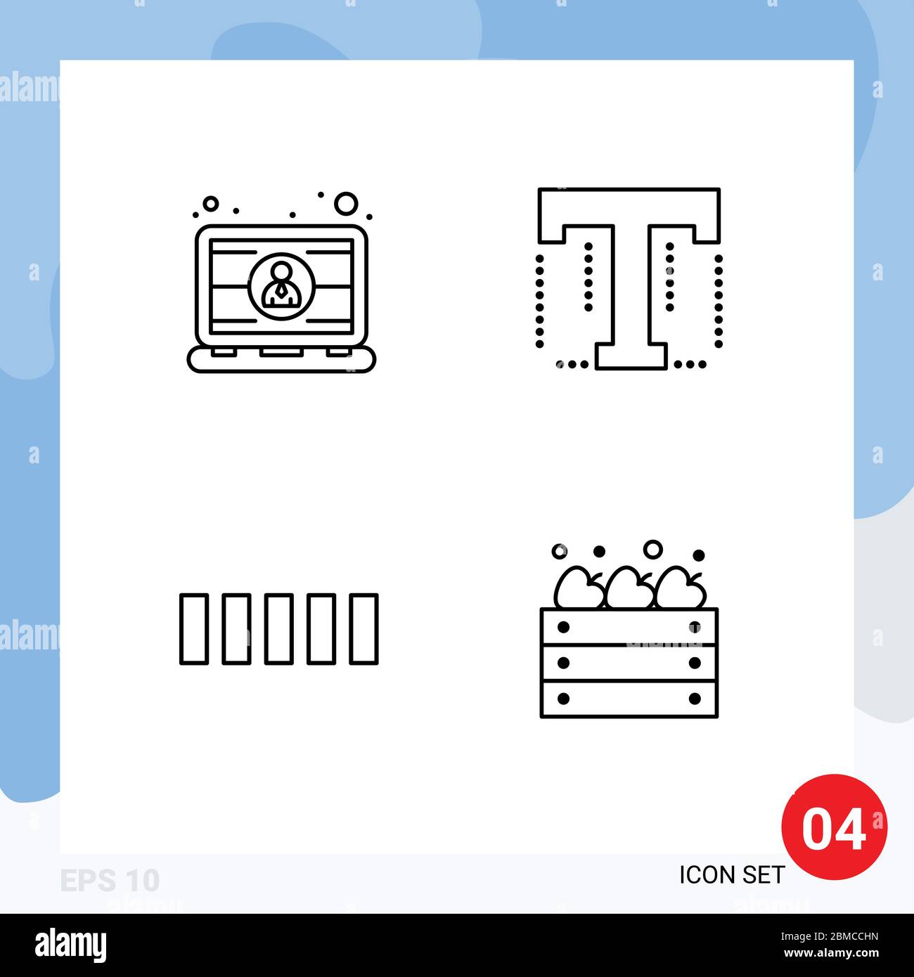 4 User Interface Line Pack of modern Signs and Symbols of computer ...