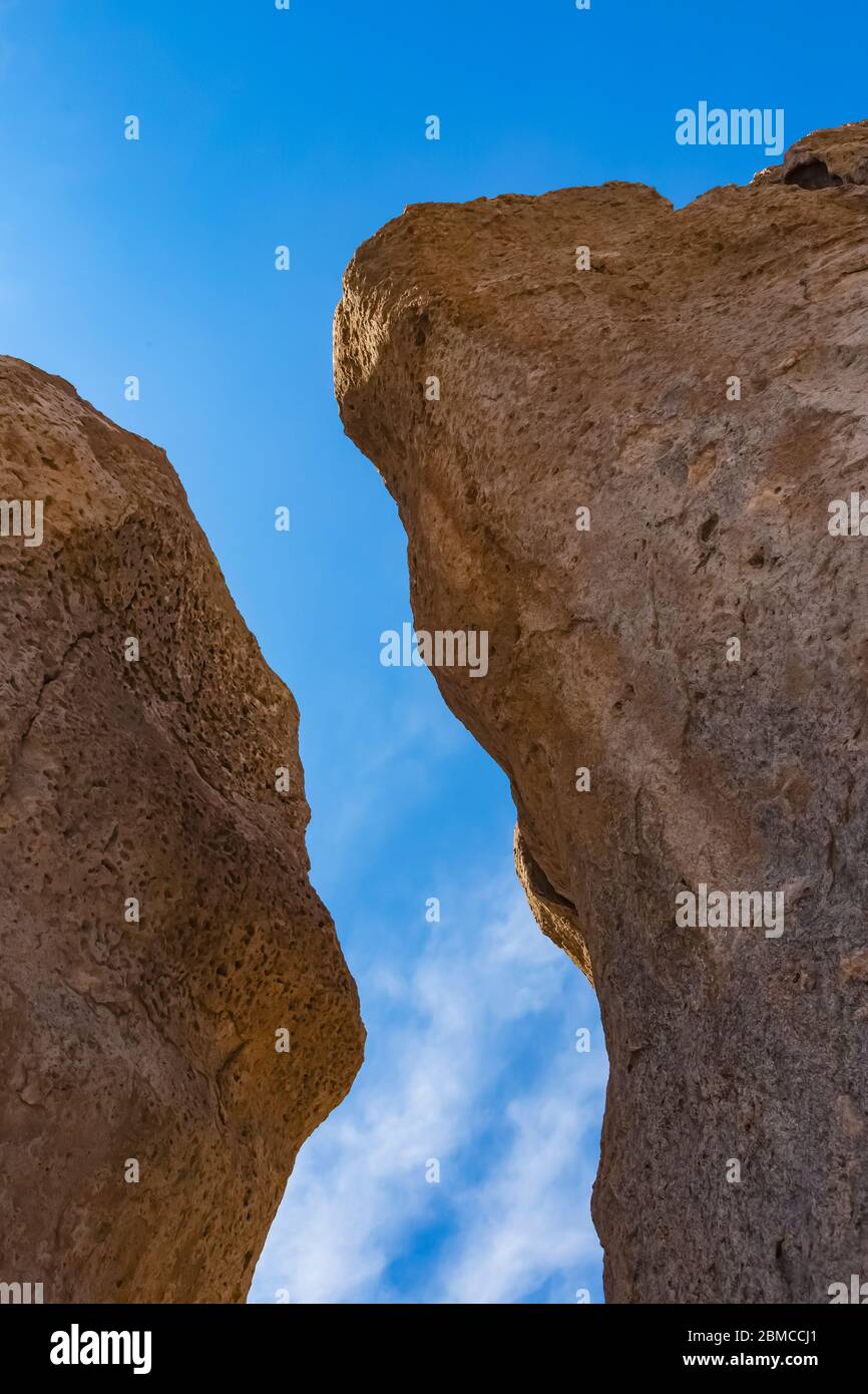 34.9 million years ago, a huge volcano eruption deposited the rock that ...