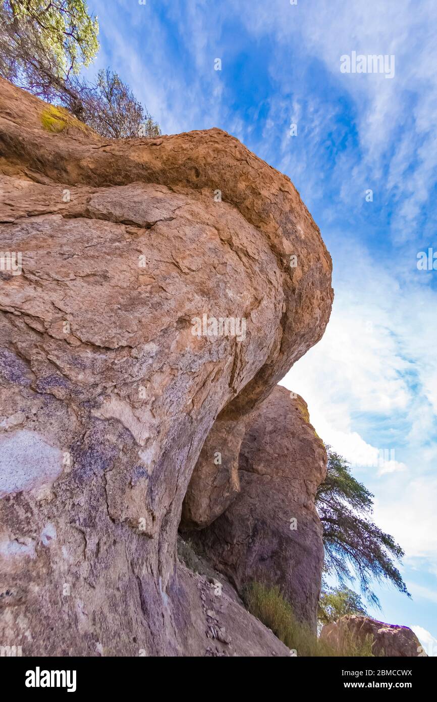 34.9 million years ago, a huge volcano eruption deposited the rock that ...