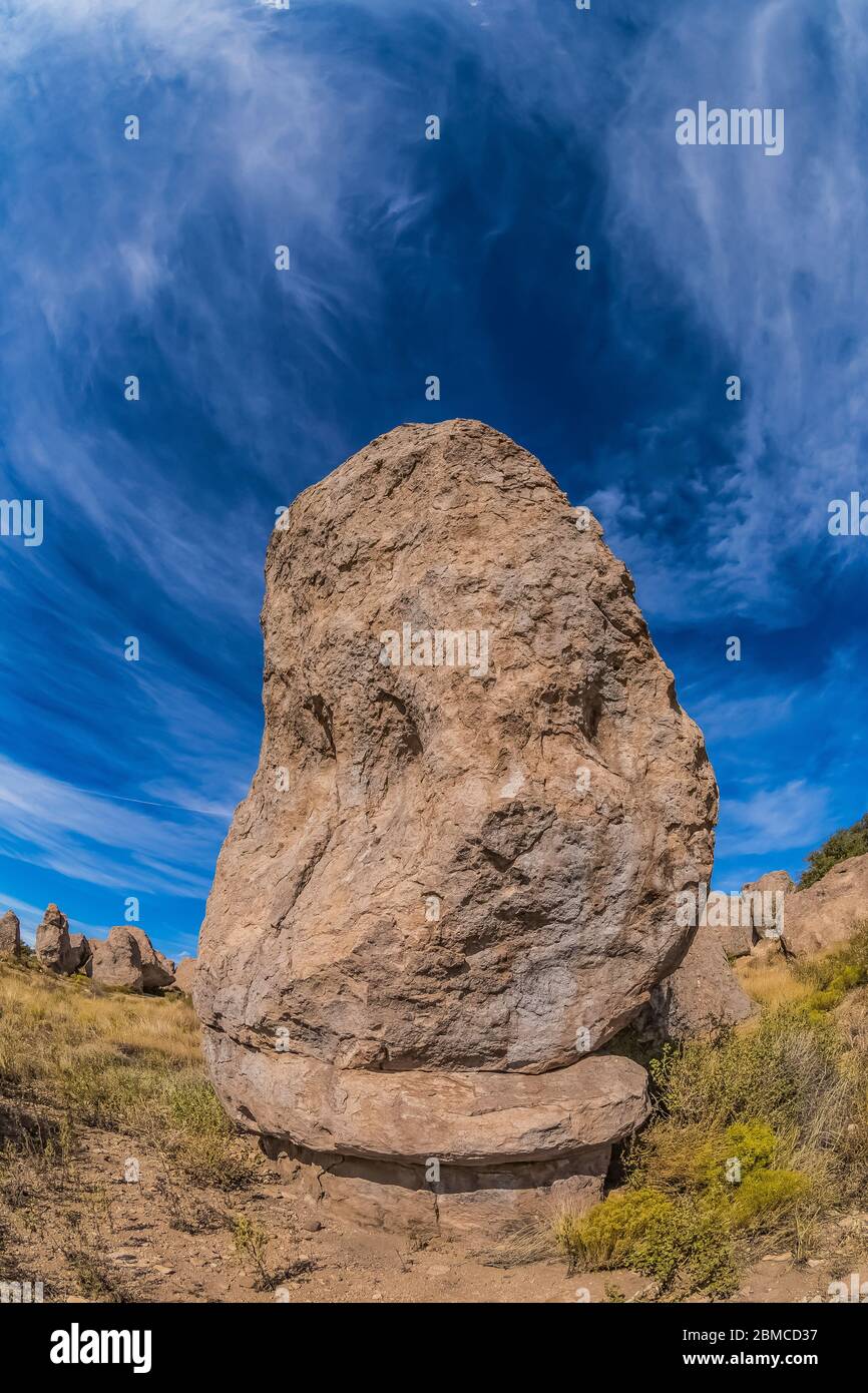 34.9 million years ago, a huge volcano eruption deposited the rock that ...