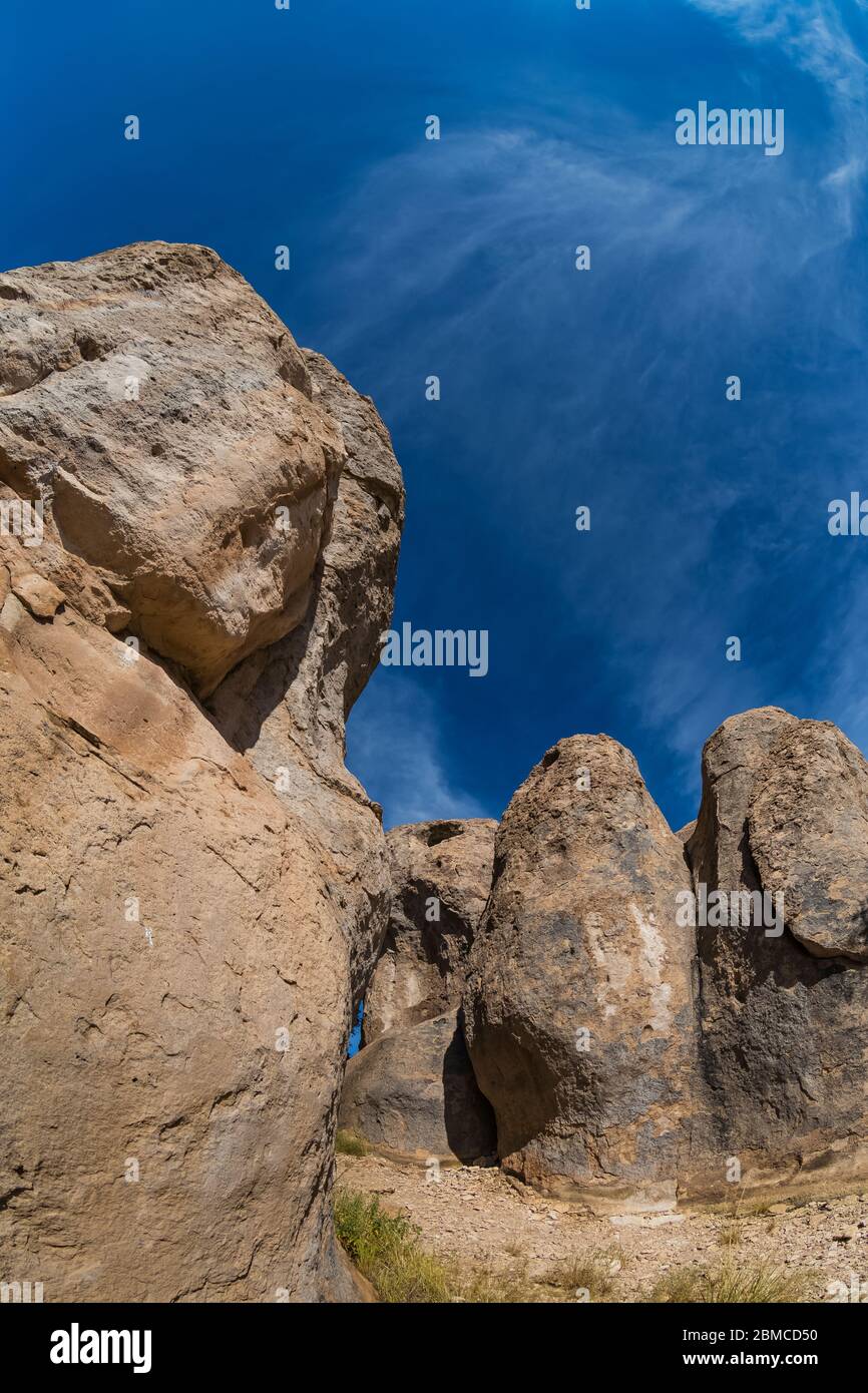 34.9 million years ago, a huge volcano eruption deposited the rock that ...