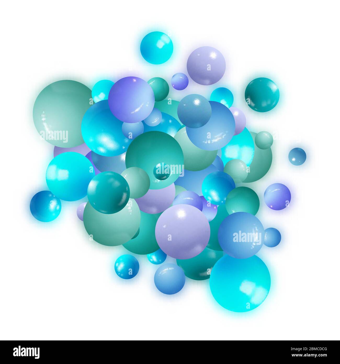 Blue realistic 3d balls with shadow. Design element Stock Vector Image ...
