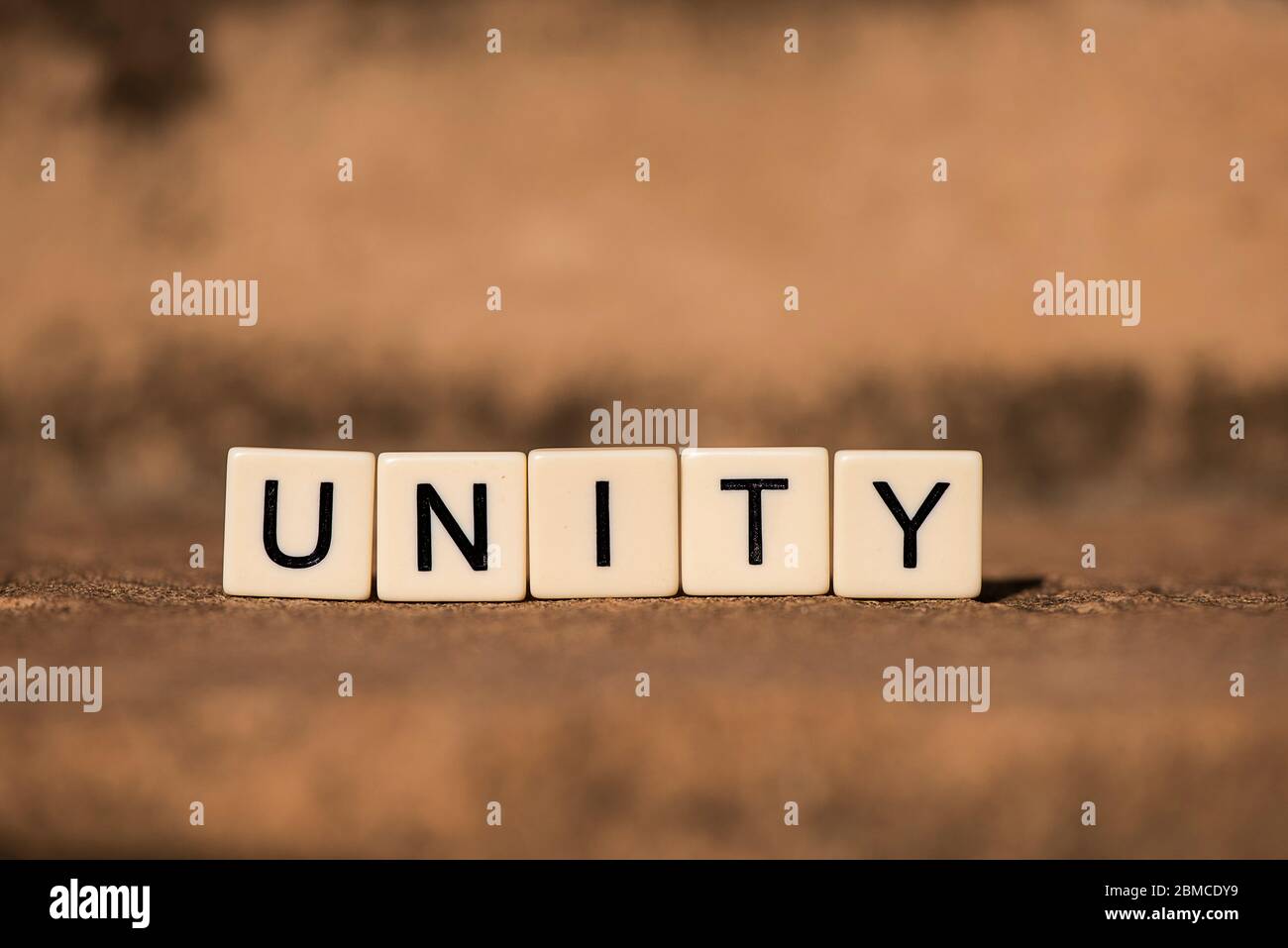 Unity in block letters Stock Photo - Alamy