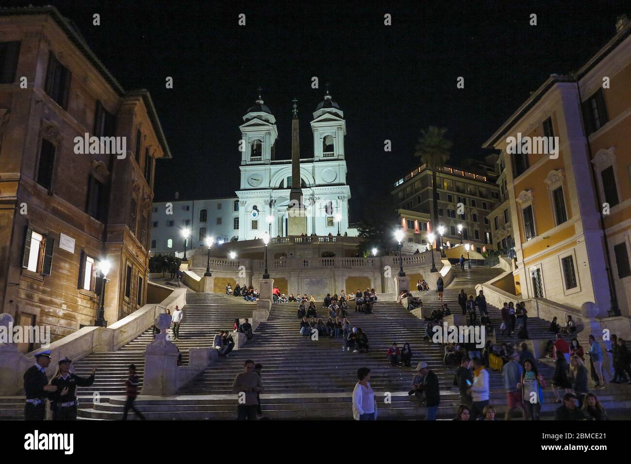 Aerial piazza di spagna rome hi-res stock photography and images - Alamy