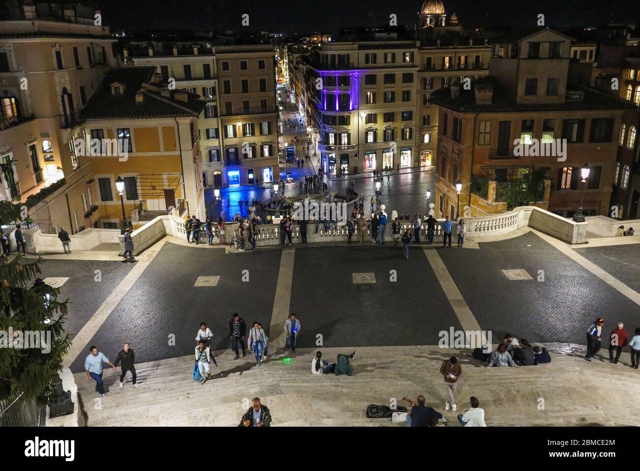 Spanish steps rome aerial hi-res stock photography and images - Alamy