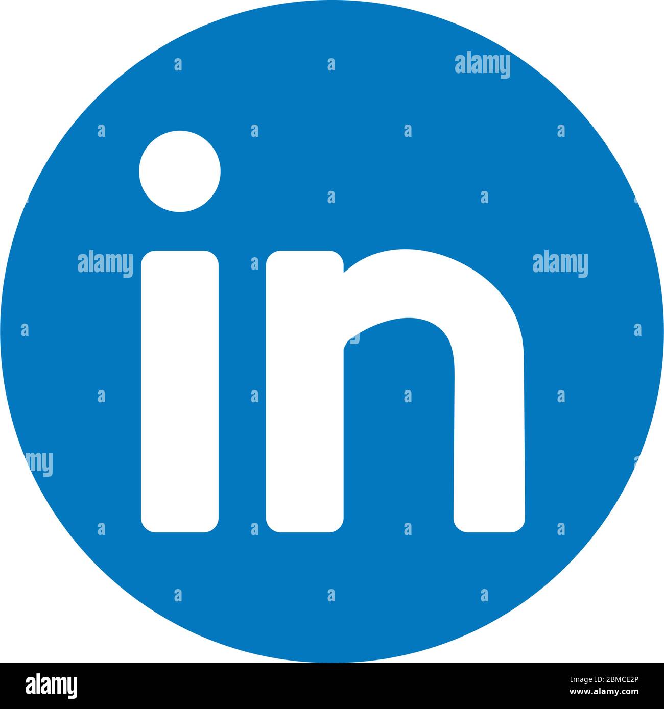 linkedin flat style icon design, Social media multimedia communication ...
