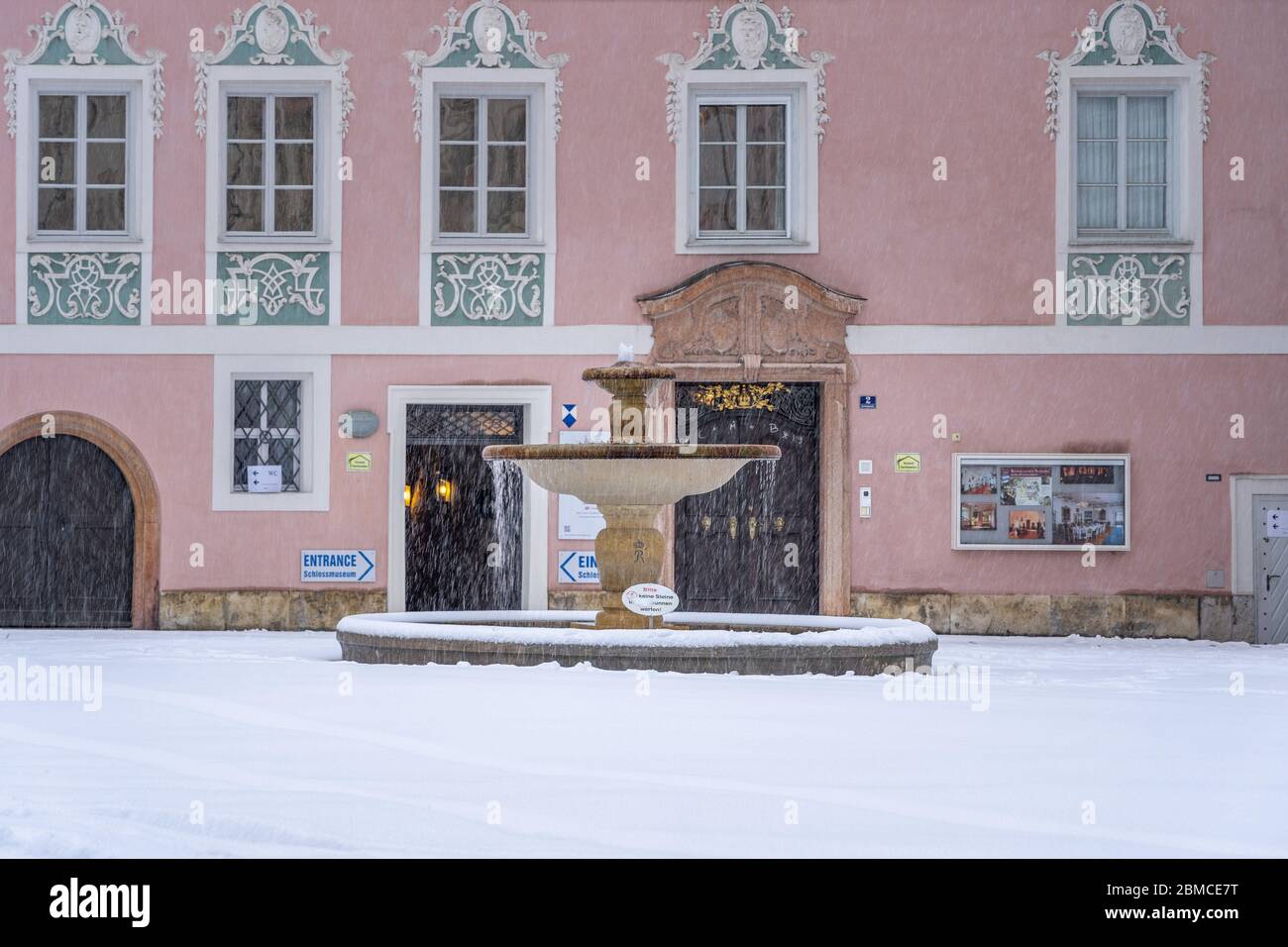 Feb 5, 2020 - Berchtesgaden, Germany: Fountain in the yard of Royal ...