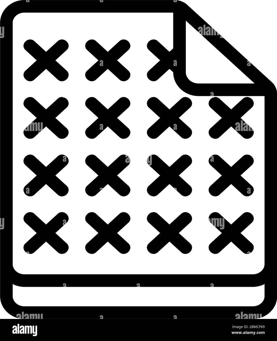 bed mattress icon vector outline illustration Stock Vector Image & Art ...