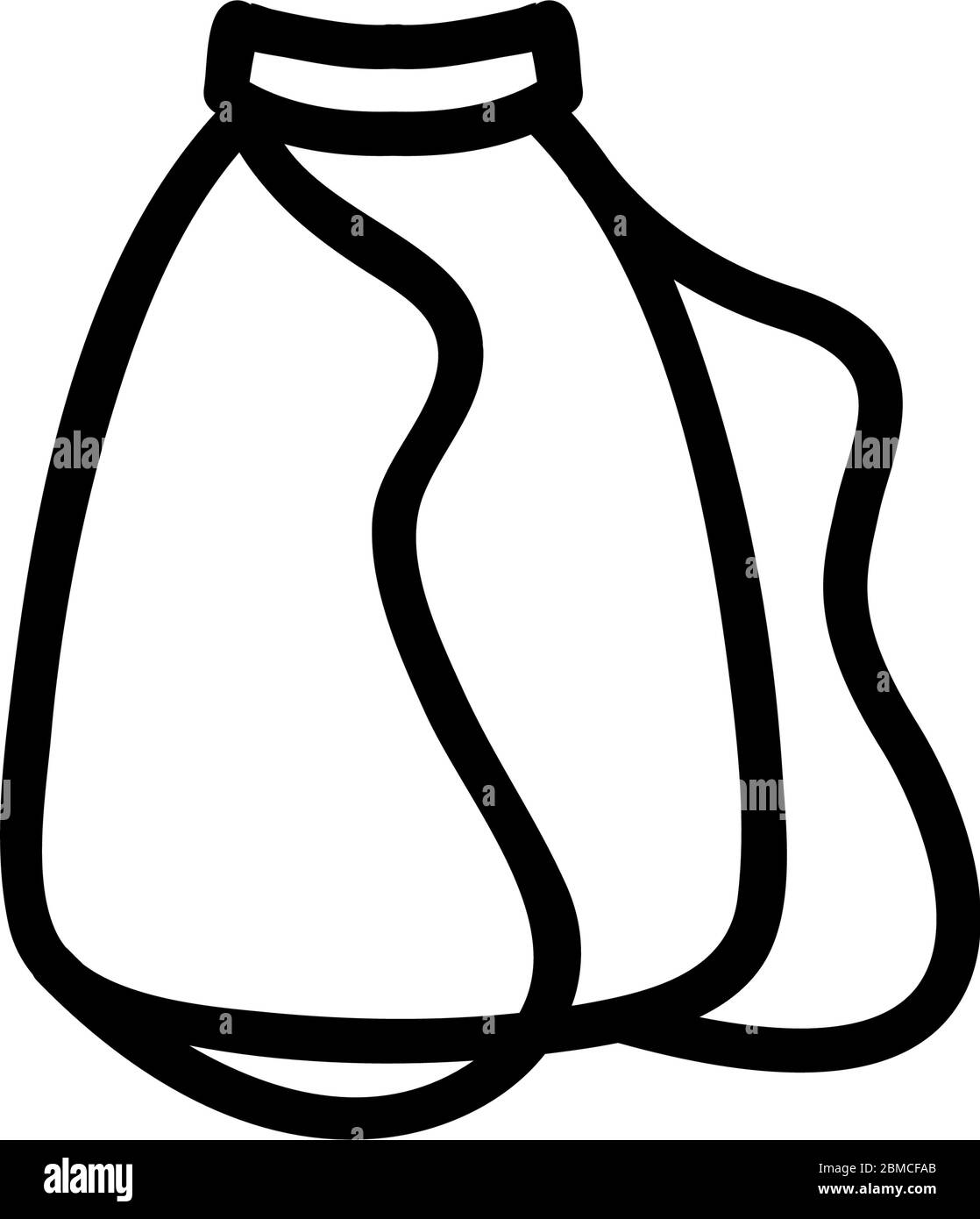 travel ruffled backpack side view icon vector outline illustration ...