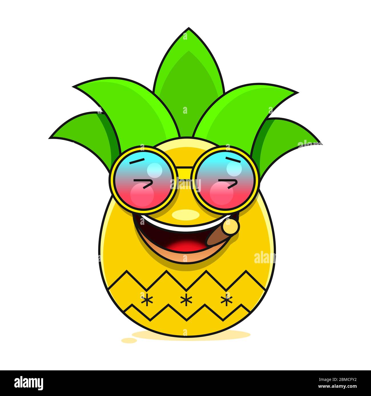 'aloha' Pineapple Silhouette. Fun Summer Typography Illustration, Can ...