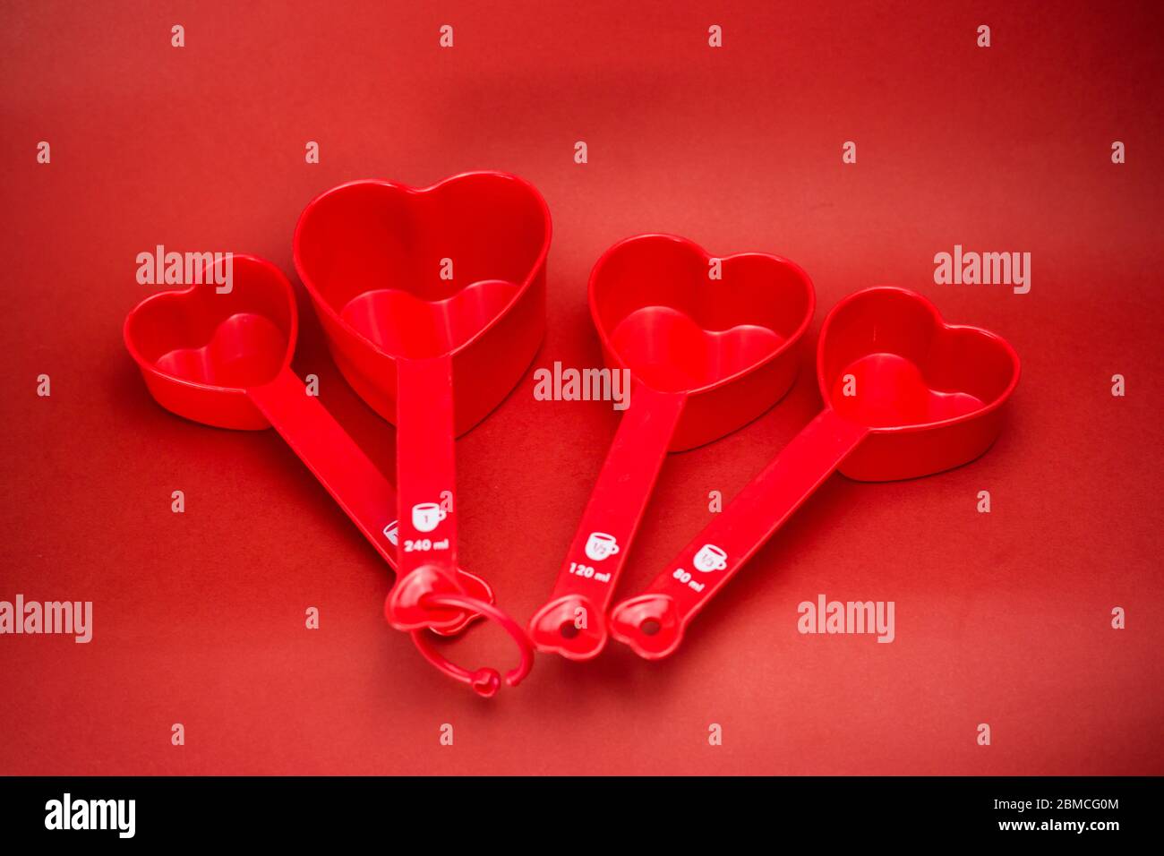 Heart shaped baking tins Stock Photo - Alamy