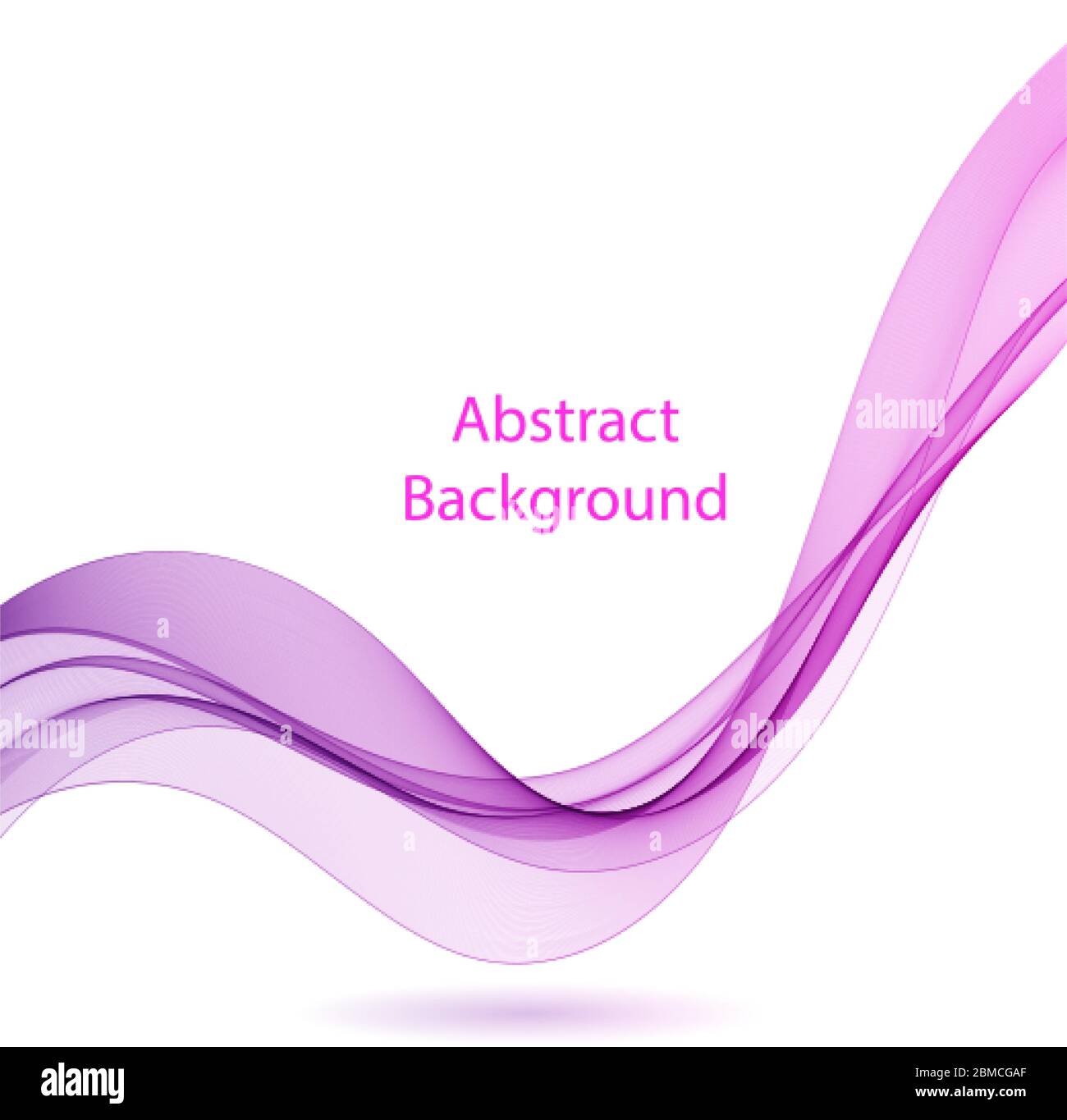 Abstract vector wave with shadow. purple curves Stock Vector Image ...