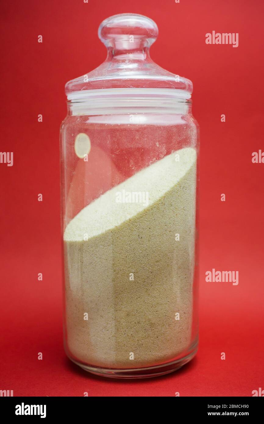 Flour in the jar Stock Photo - Alamy