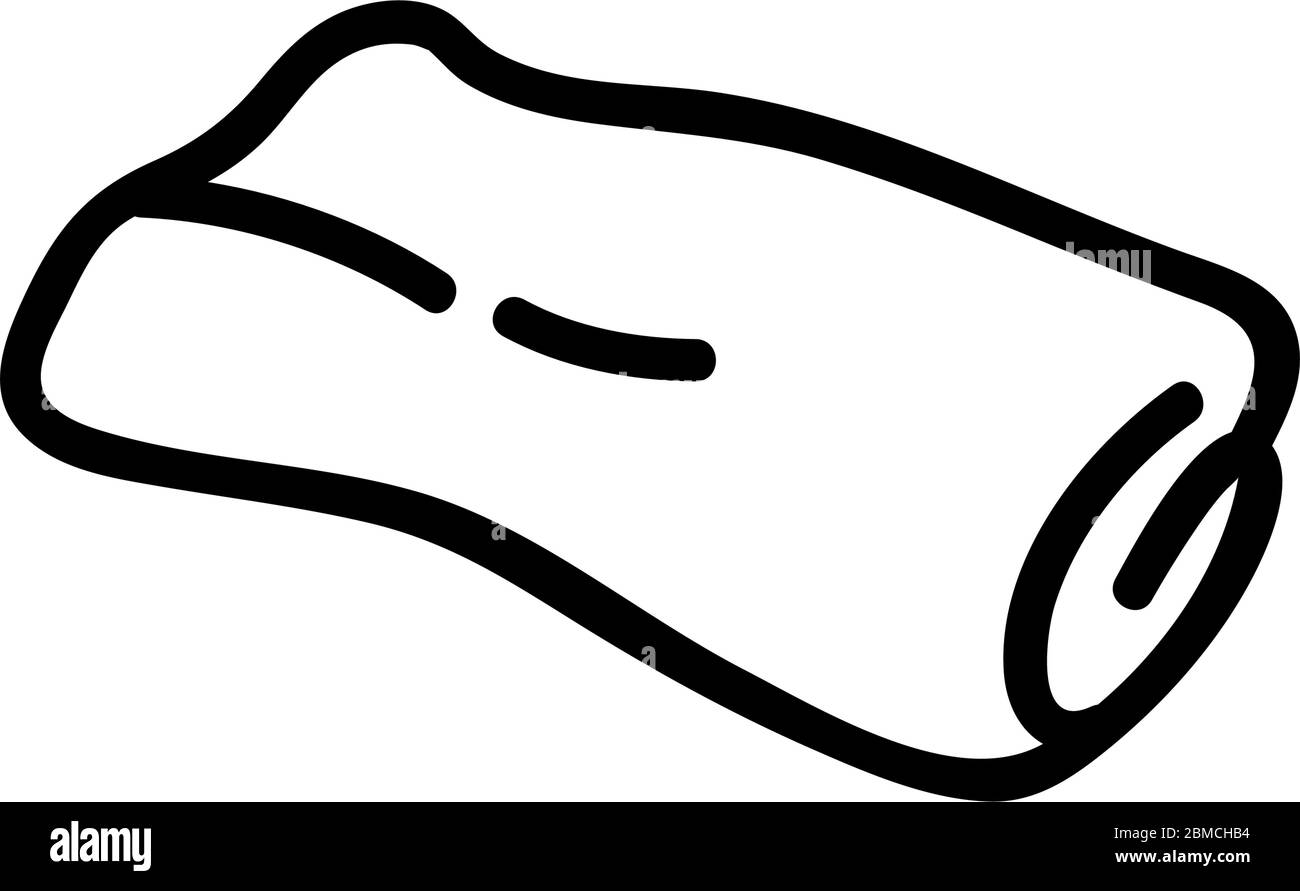 rolled carpet icon vector outline illustration Stock Vector Image & Art ...