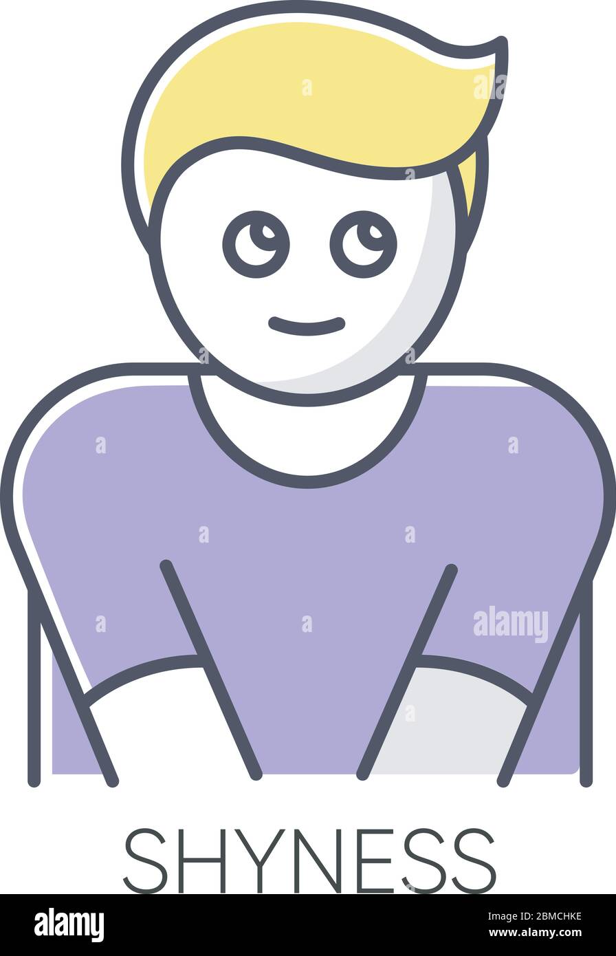 Shyness vector vectors Stock Vector Images - Alamy