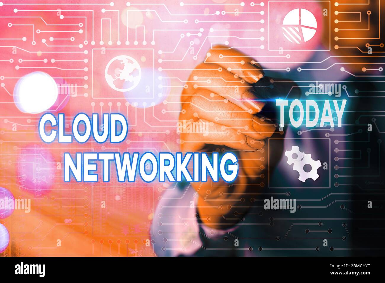 Word writing text Cloud Networking. Business photo showcasing is term describing access of ...