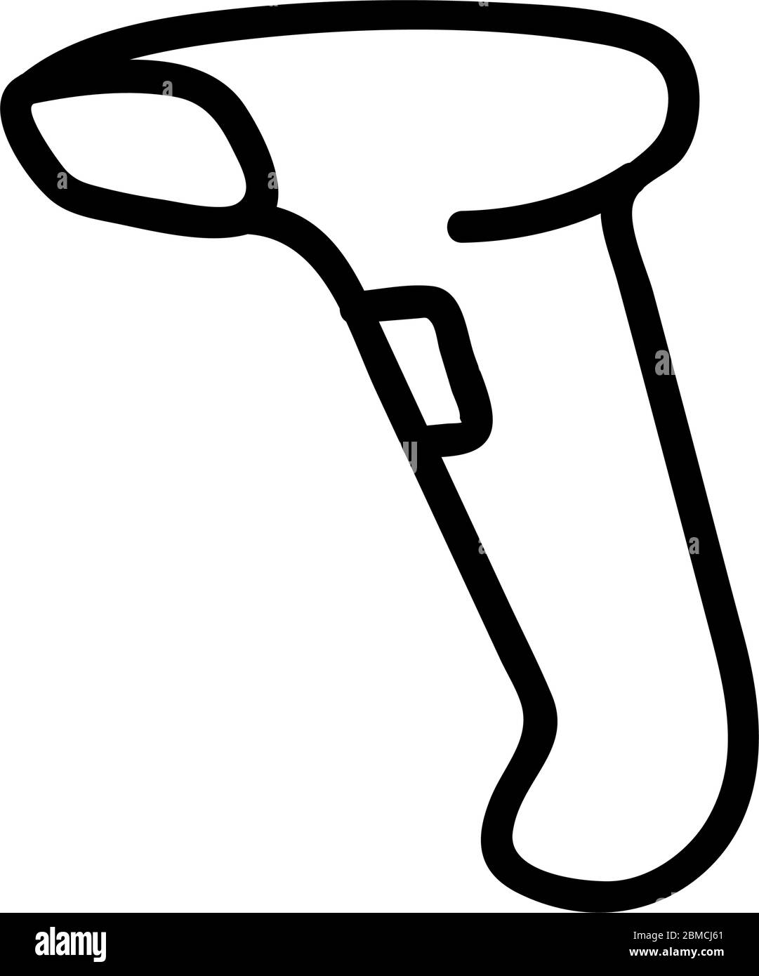 handheld wireless scanner icon vector outline illustration Stock Vector ...