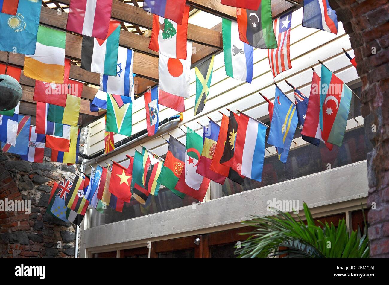 Flags Hanging Ceiling High Resolution Stock Photography and Images - Alamy