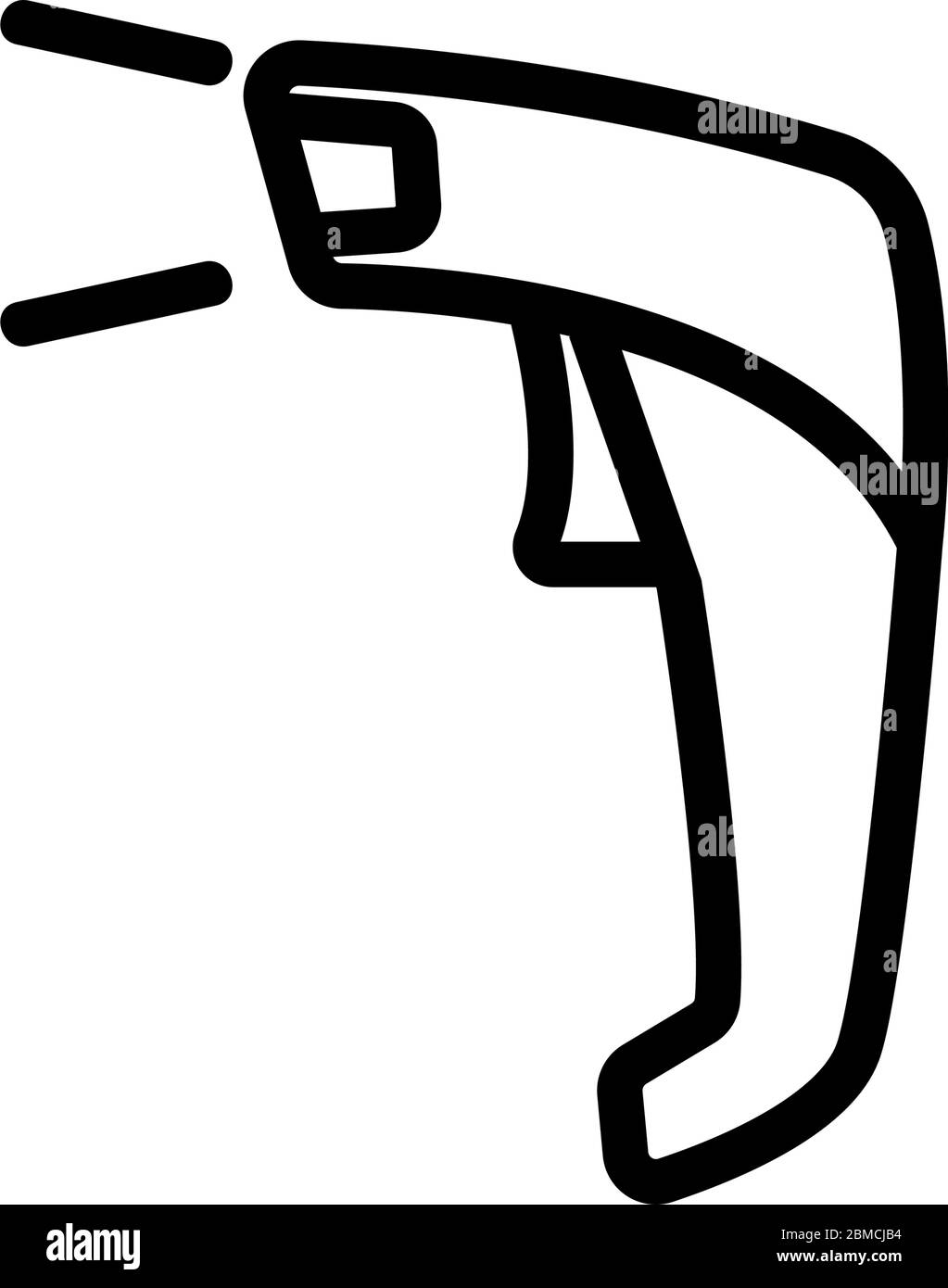 laser device for scanning data in supermarket icon vector outline ...