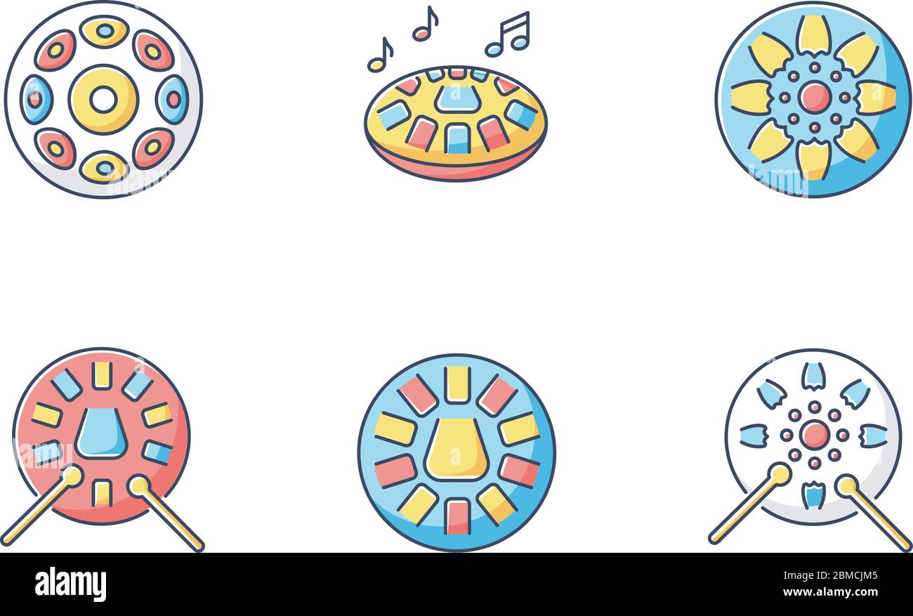 Steelpan drums Stock Vector Images - Alamy