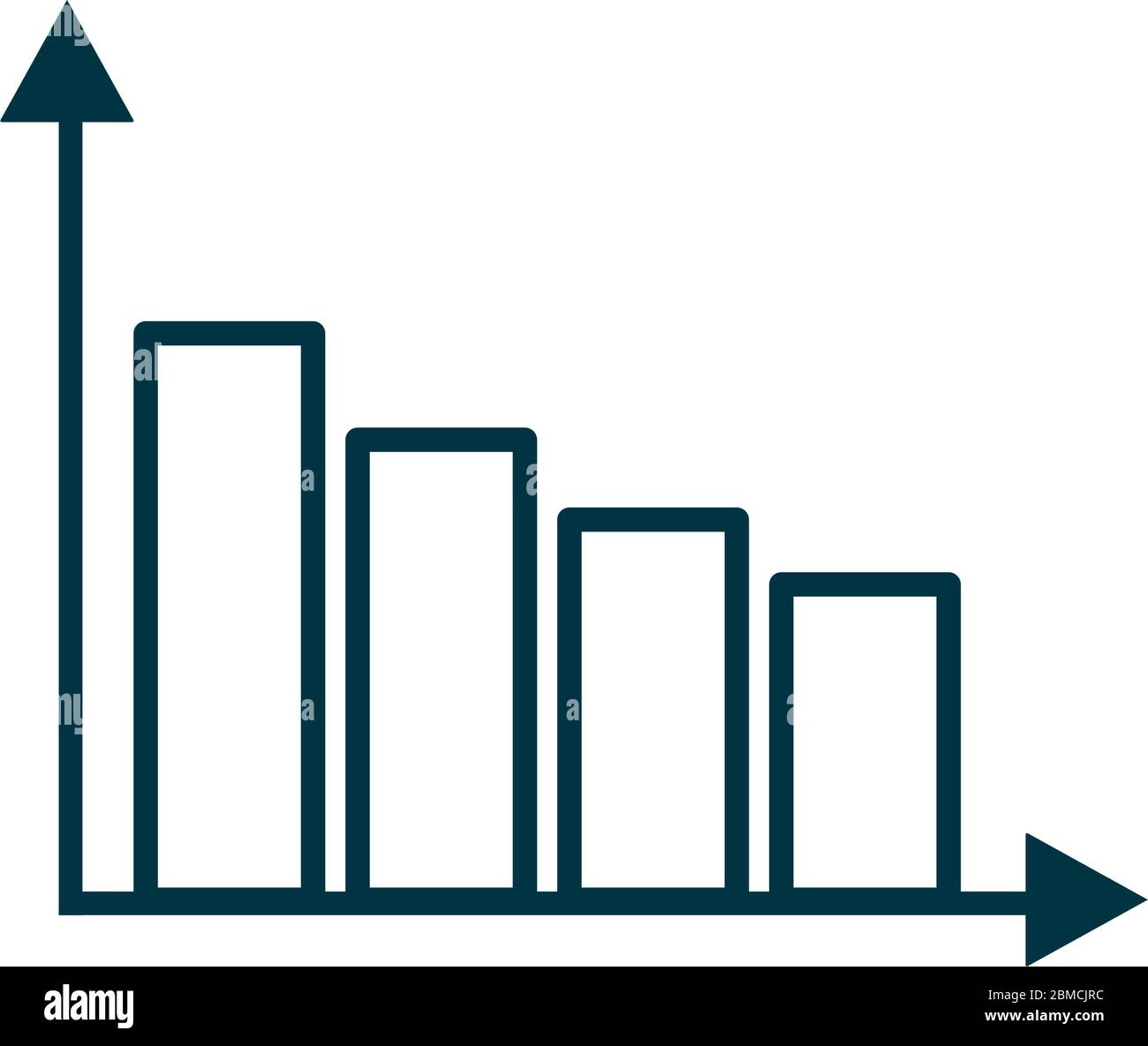 Infographic bars line style icon design, Data information business and ...