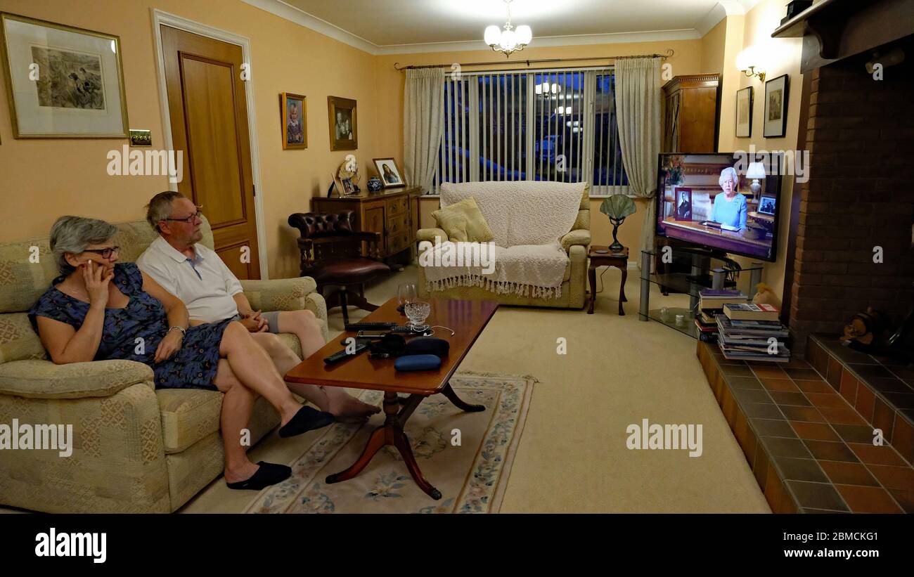 Watch pre recorded by queen elizabeth ii on television in london hi-res ...