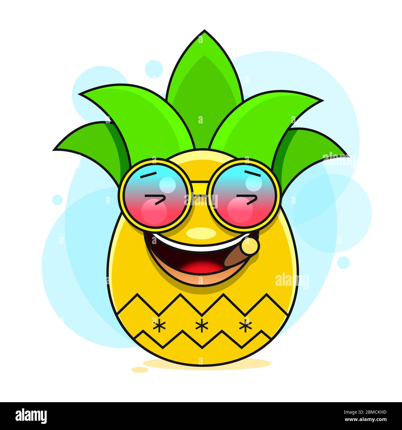 'aloha' Pineapple Silhouette. Fun Summer Typography Illustration, Can ...