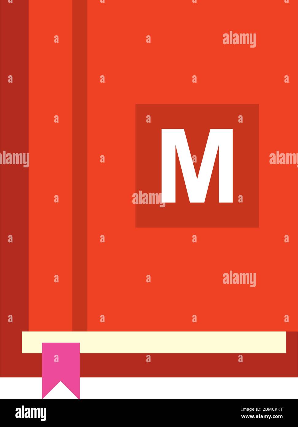 book flat style icon design, Math finance and education theme Vector ...