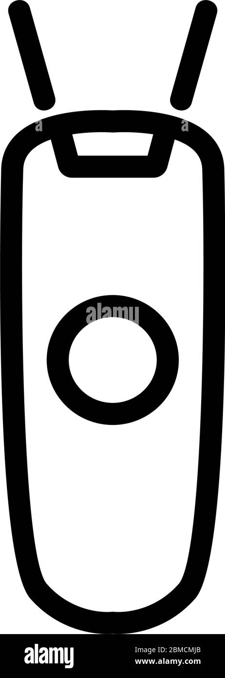 digital wireless barcode scanner icon vector outline illustration Stock ...