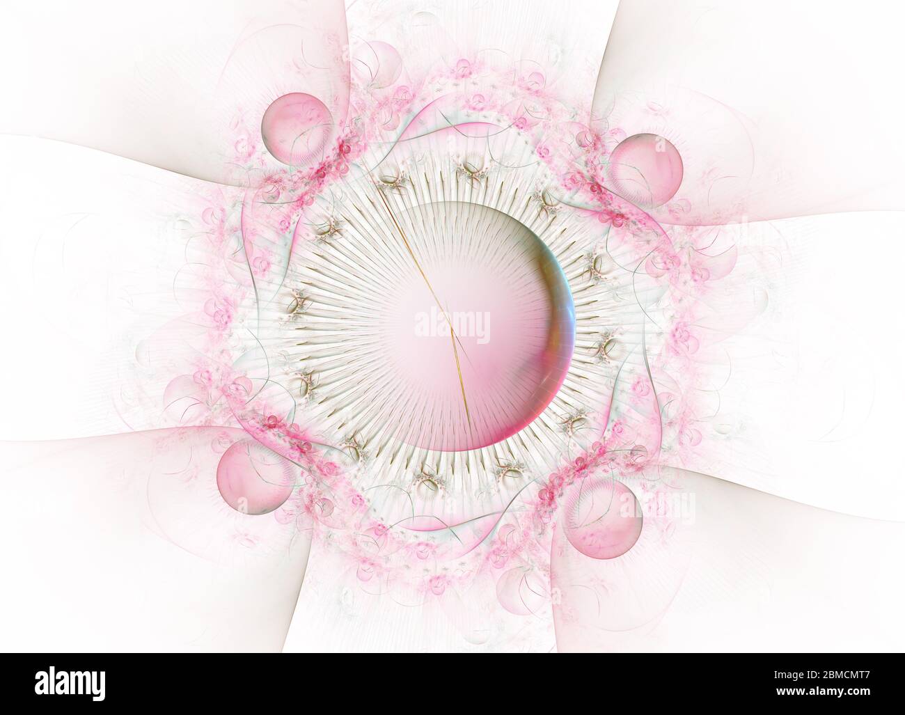 Lumnious clock on white. Fantasy space clock machine Stock Photo - Alamy