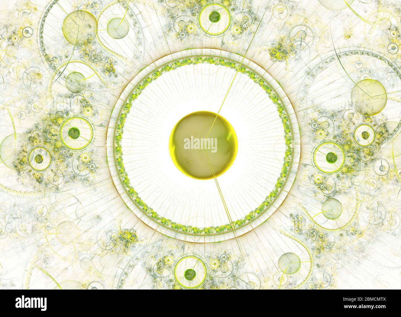 Lumnious clock on white. Fantasy space clock machine Stock Photo - Alamy