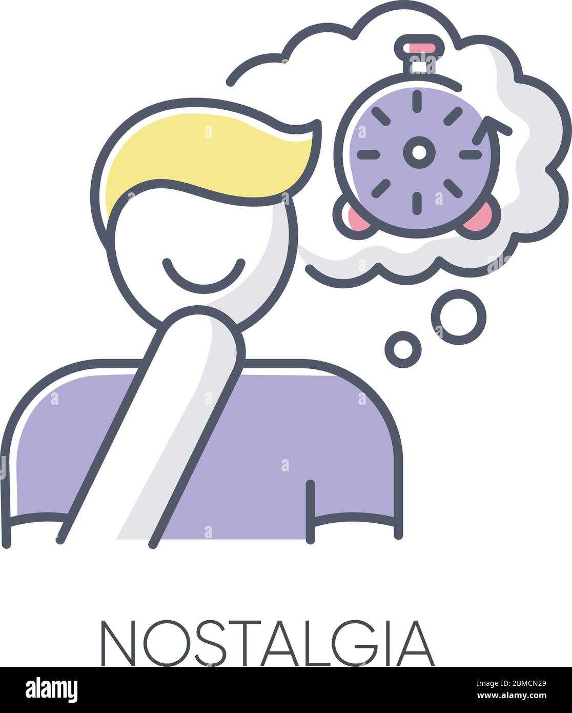 Reflecting on the past Stock Vector Images - Alamy