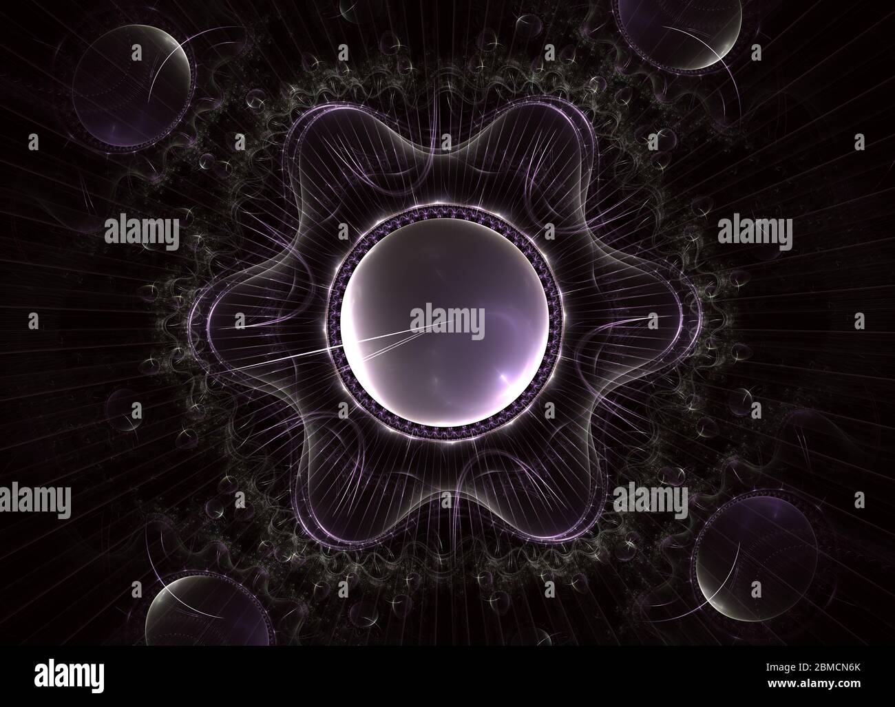 Fractal composition. 3D rendering. Watch digital fractal design ...