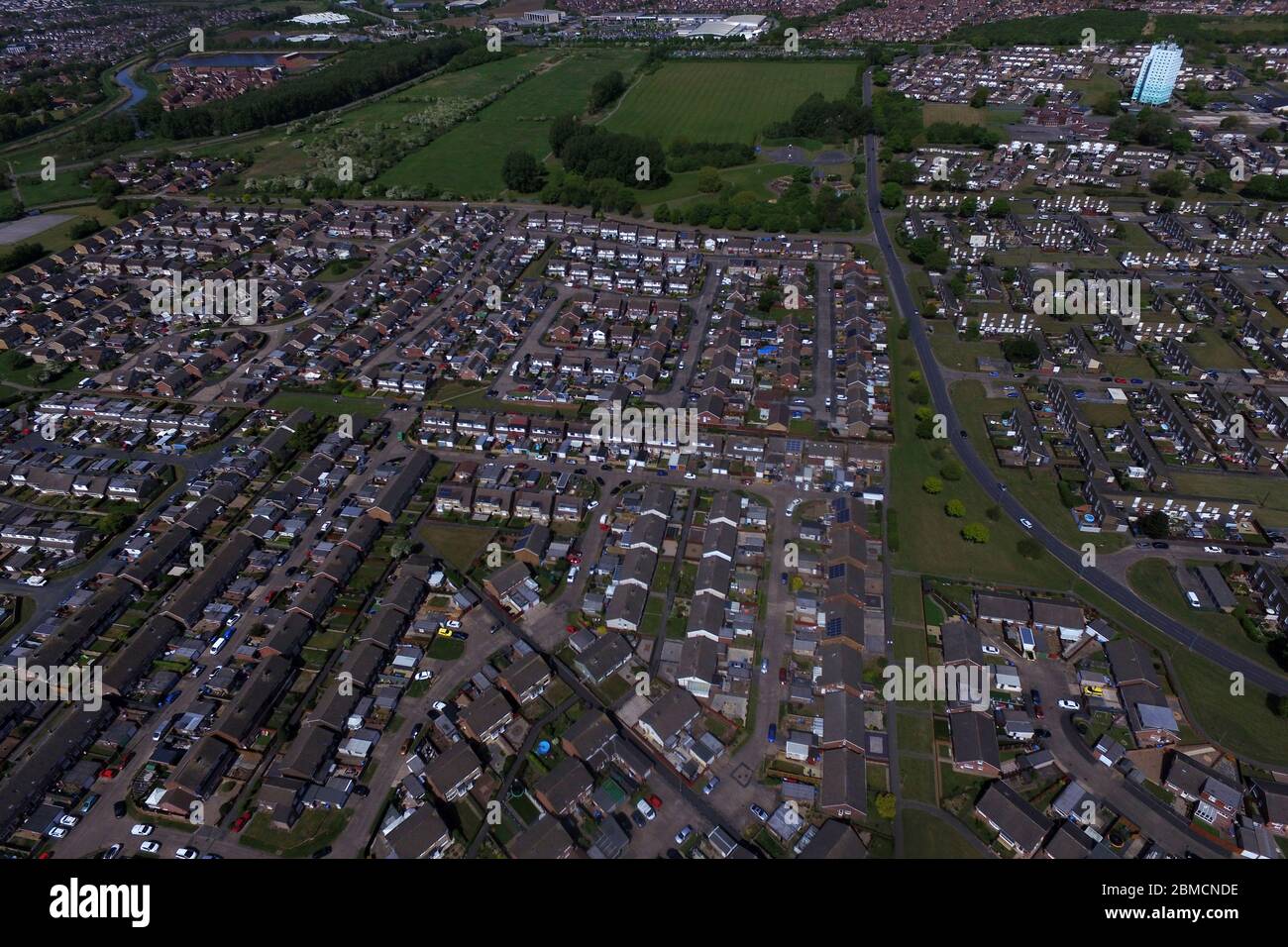 High rise flats aerial hi-res stock photography and images - Alamy