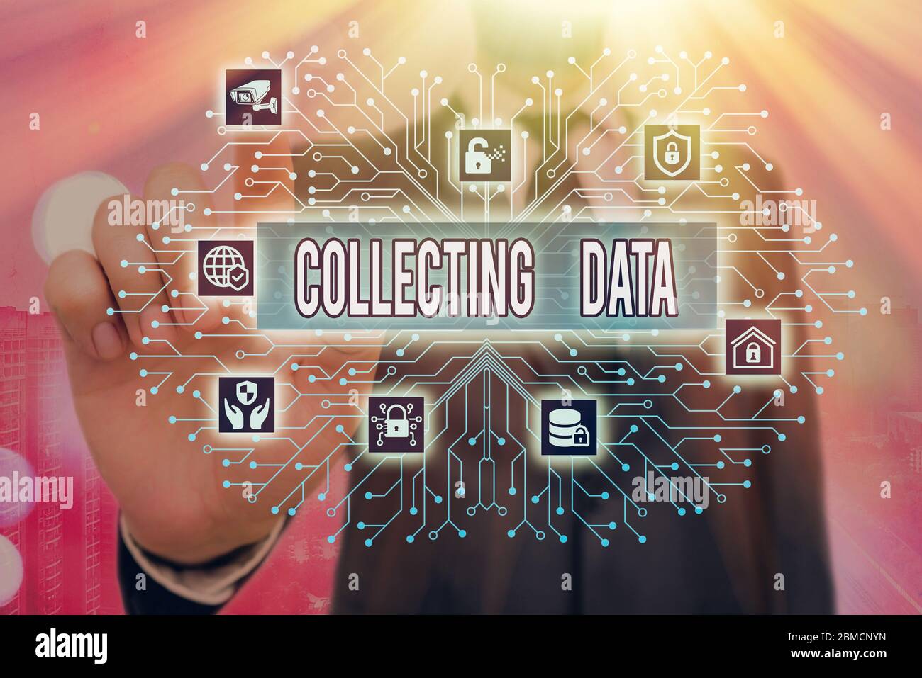 Writing Note Showing Collecting Data Business Concept For Gathering And Measuring Information