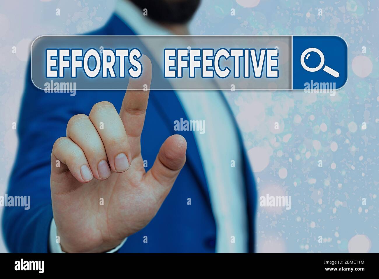 Text sign showing Efforts Effective. Business photo showcasing Produces ...