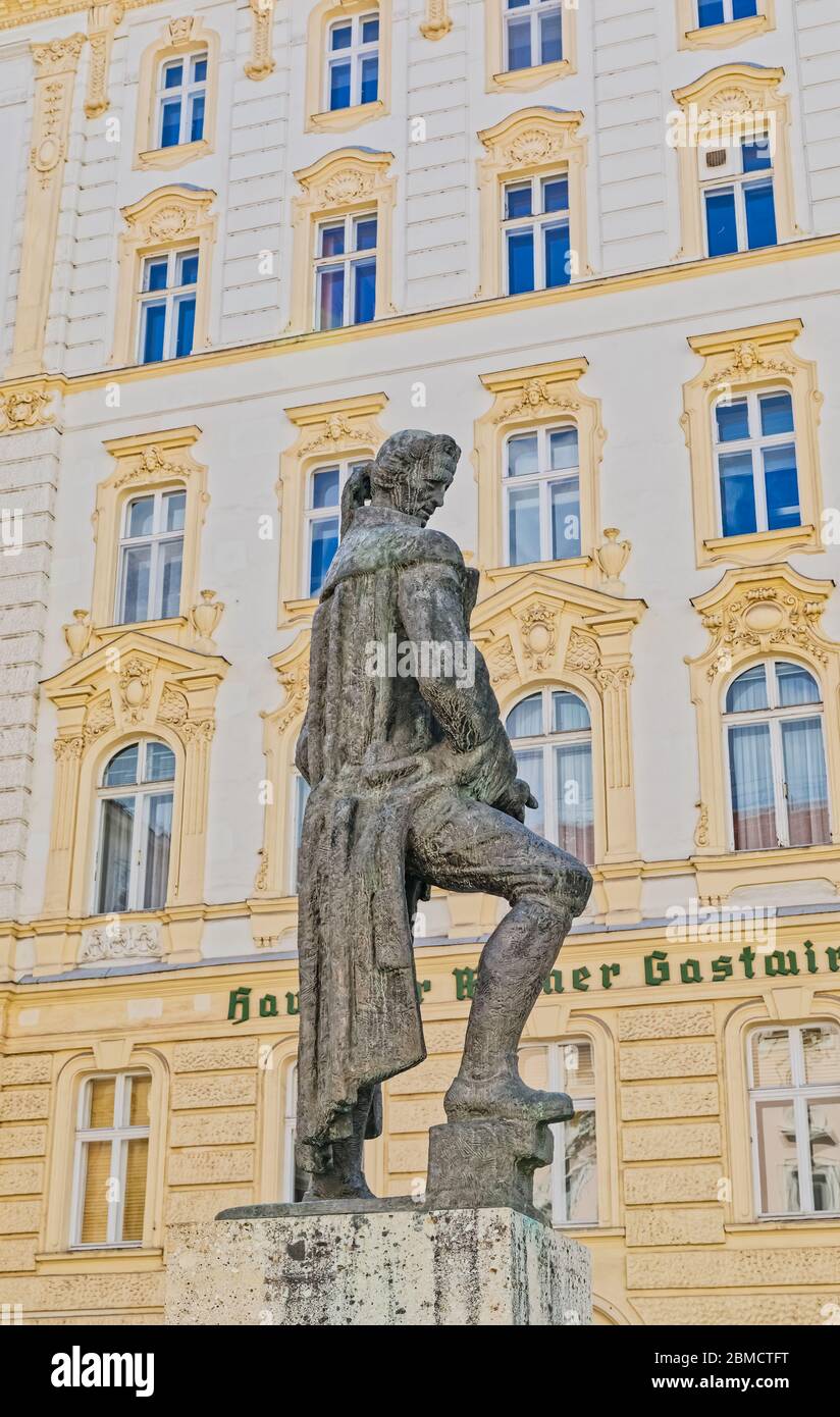 Gotthold Ephraim Lessing monument in Judenplatz Vienna Austia Stock ...