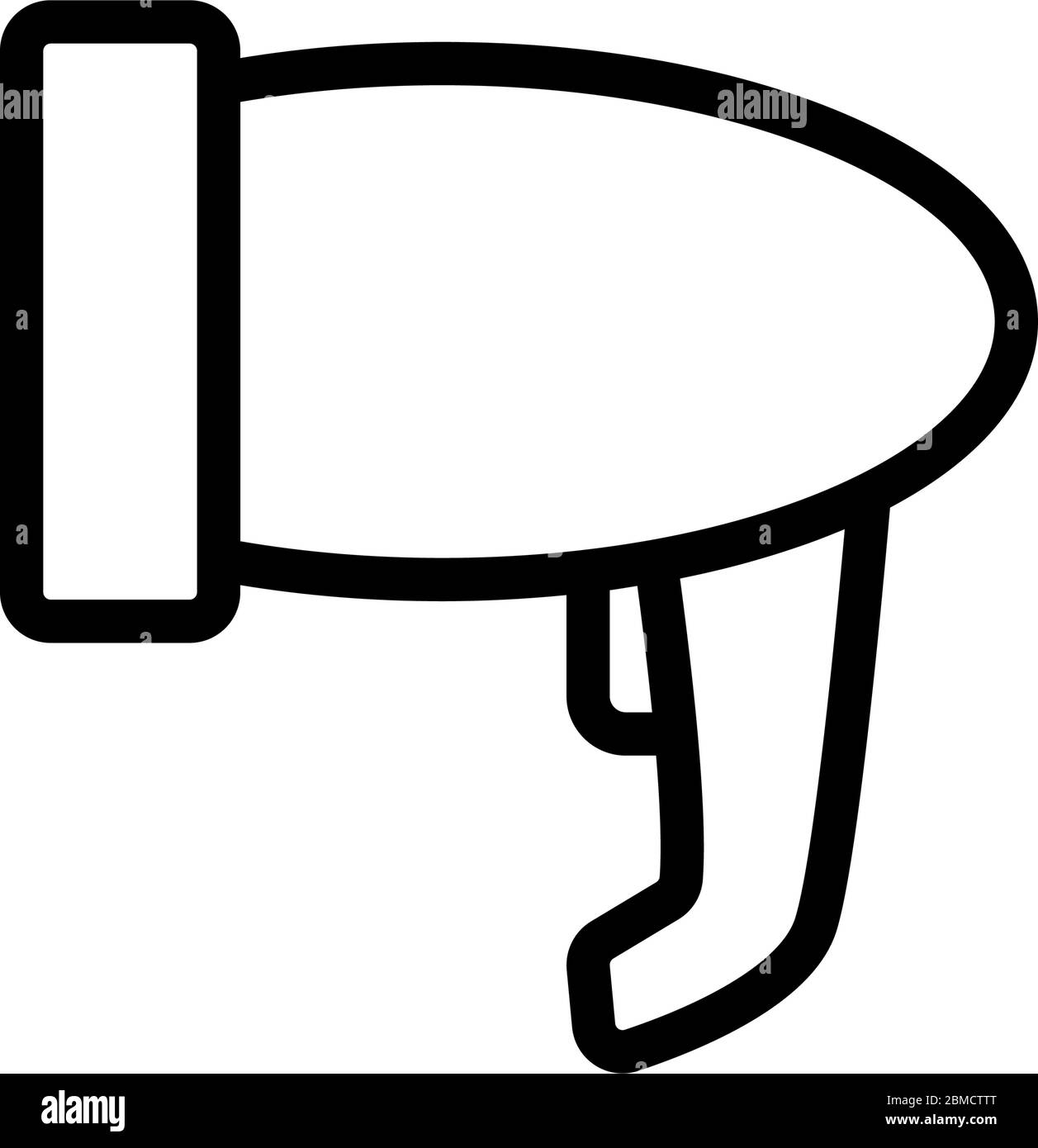 rounded barcode scanner icon vector outline illustration Stock Vector ...